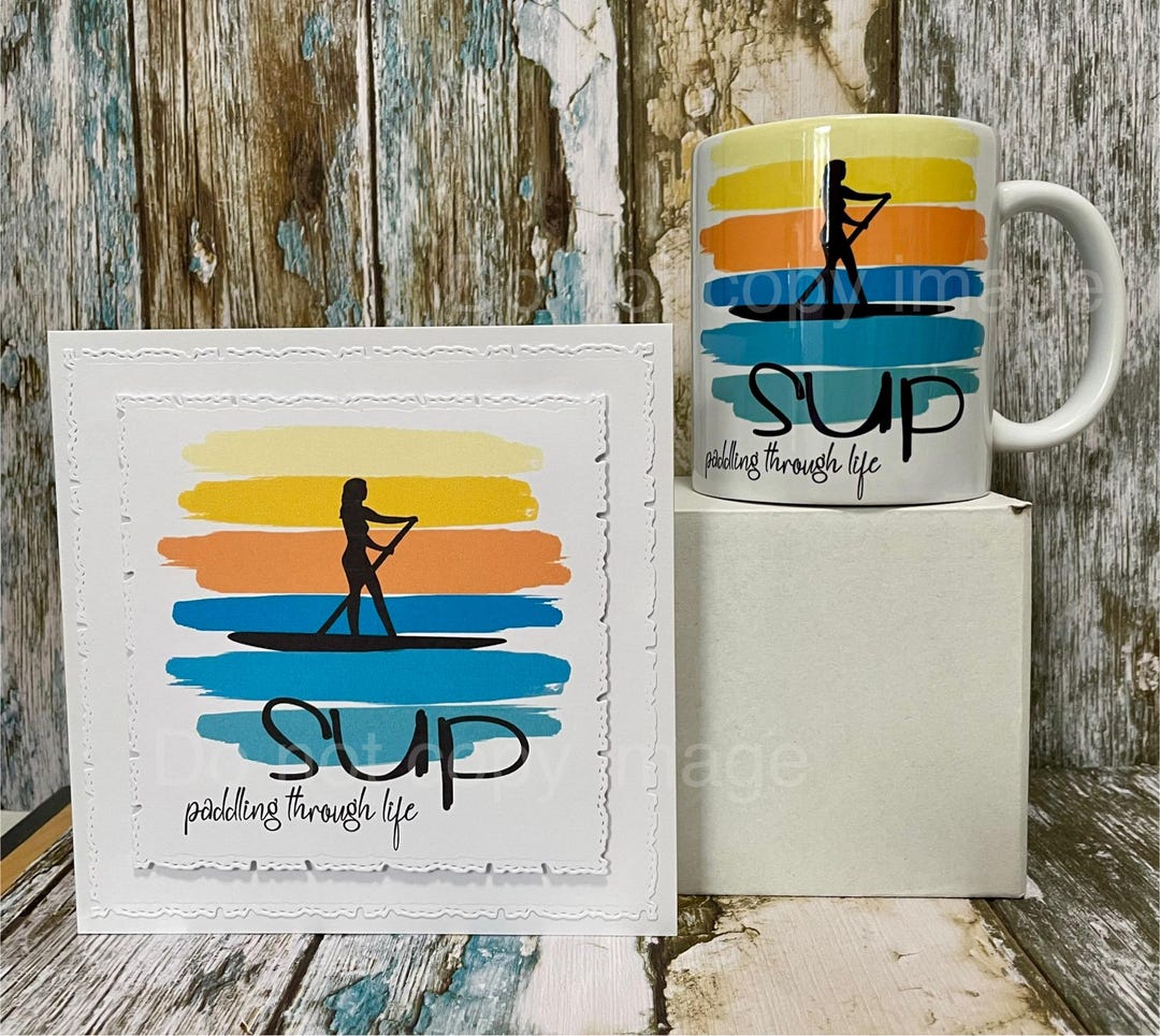Ladies Birthday Card, SUP Birthday Card, Cards, Cards for Her, Female ...