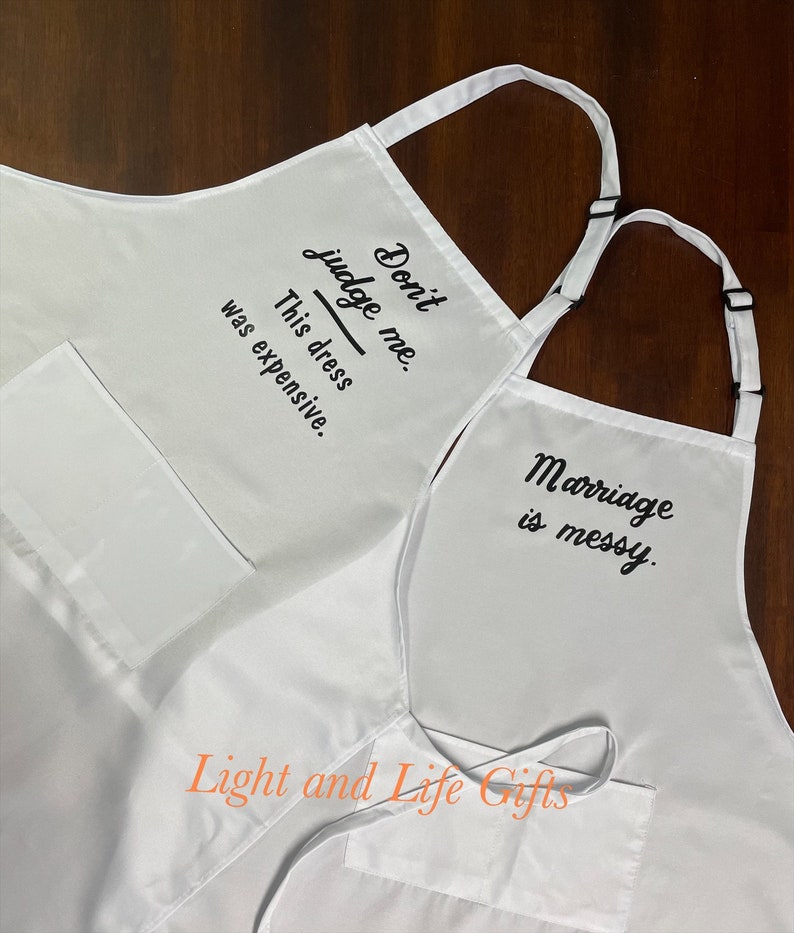 Aprons for Wedding Reception for Bride or Groom - Etsy