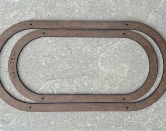 Coffin Shaped Stained Glass Layout Frame - Etsy