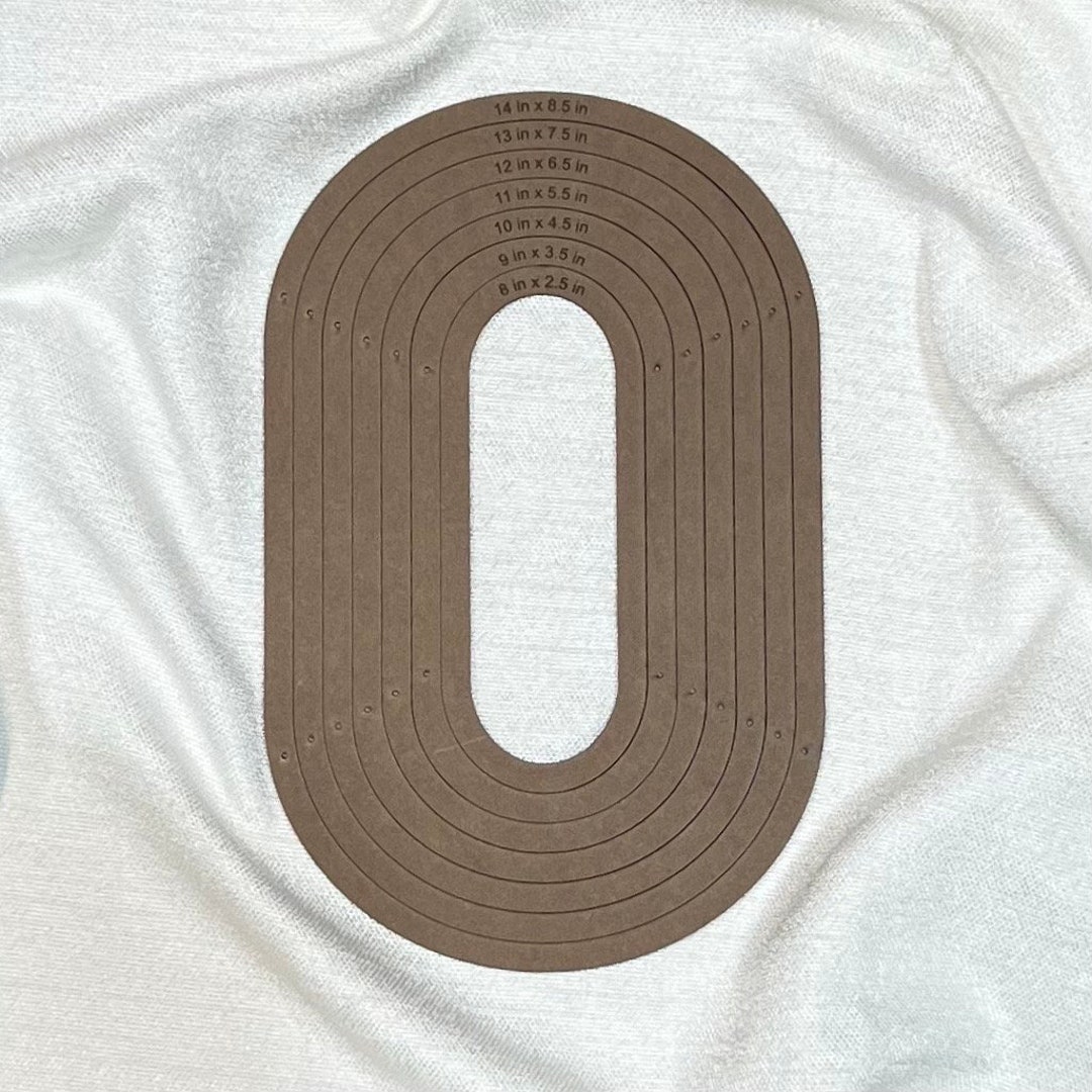 Original Oblong Stained Glass Layout Frame, Pill Shape Stained Glass ...