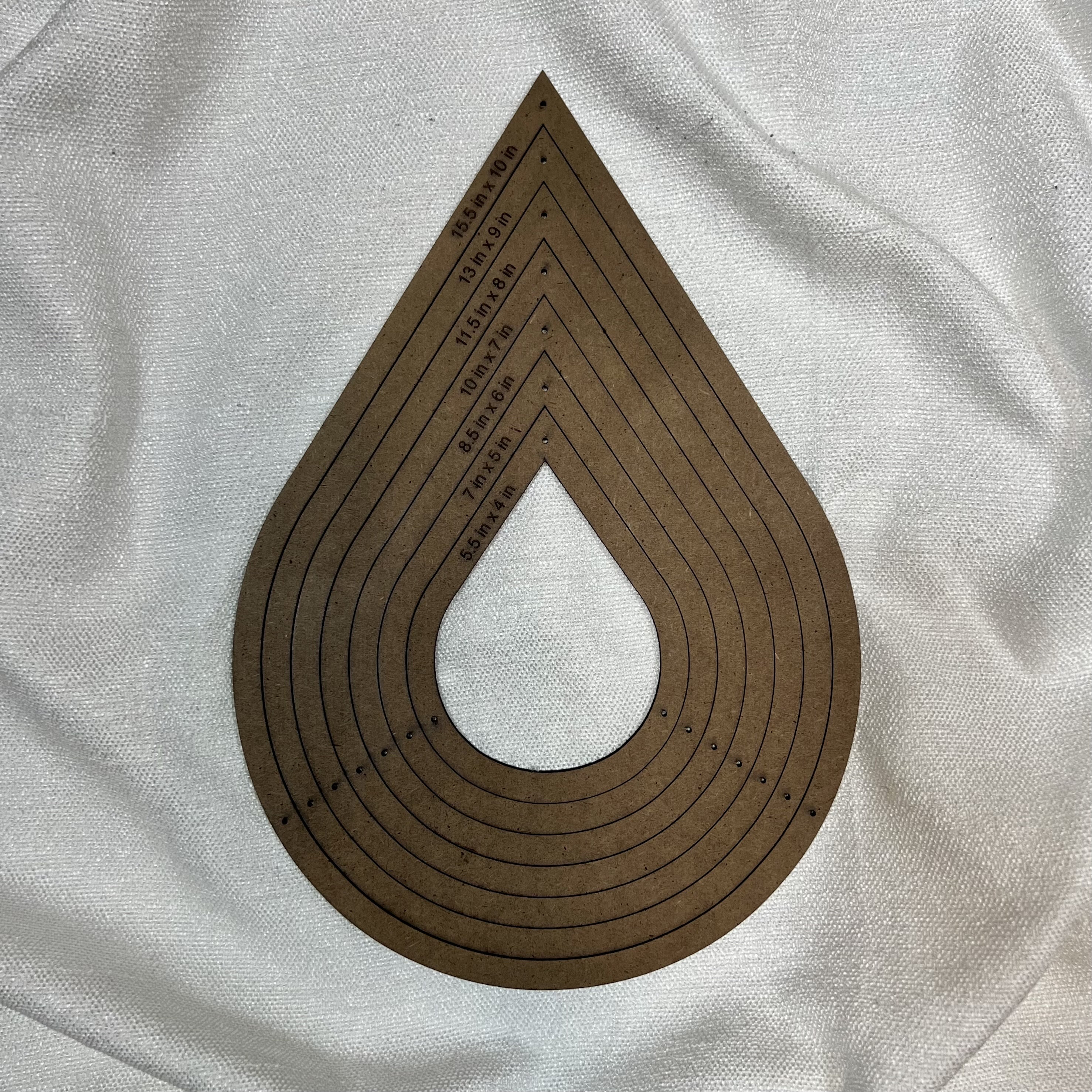 Teardrop Stained Glass Layout Frame Stained Glass Jig Stained Glass Form Stained Glass