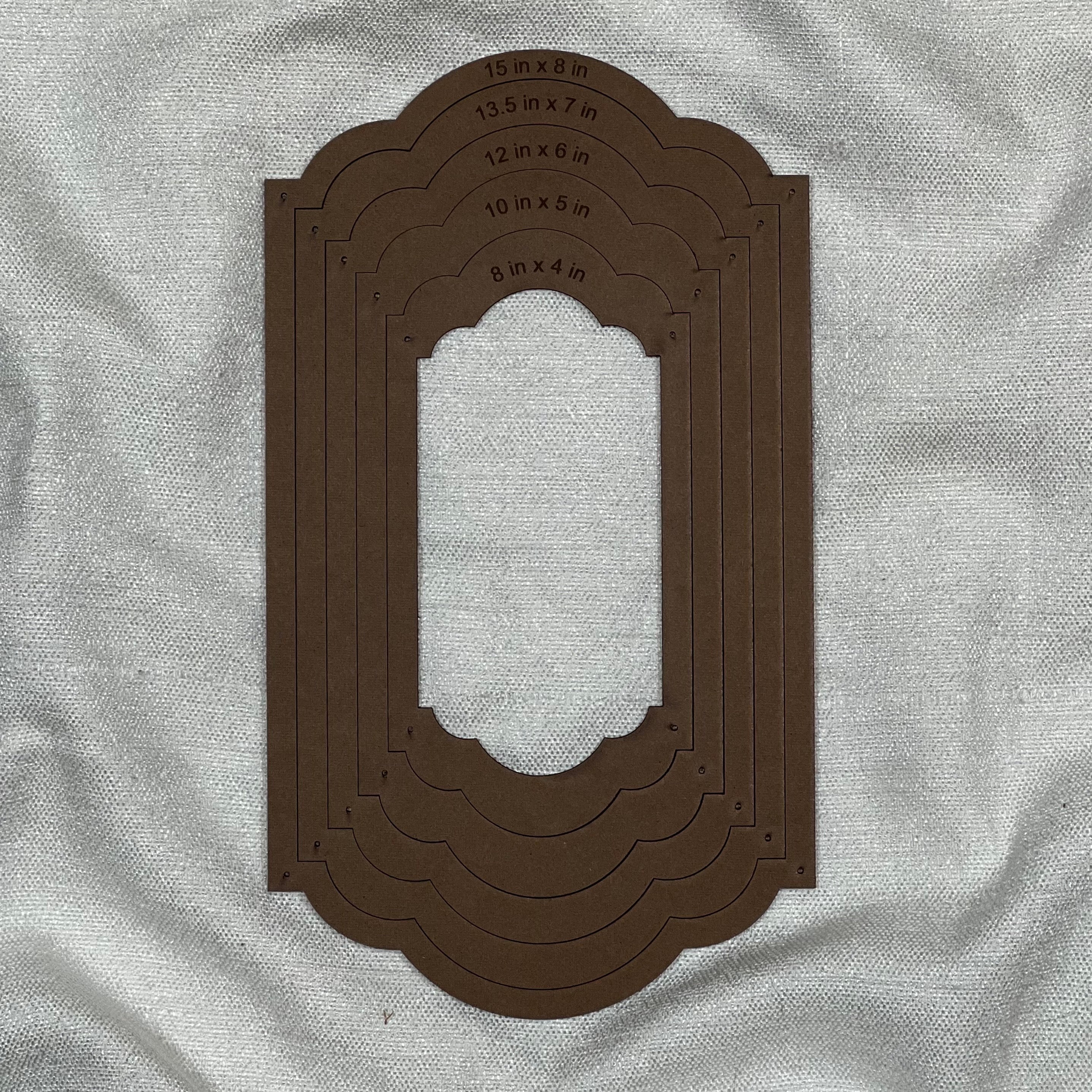 Double Arch Stained Glass Layout Frame, Window Stained Glass Jig ...