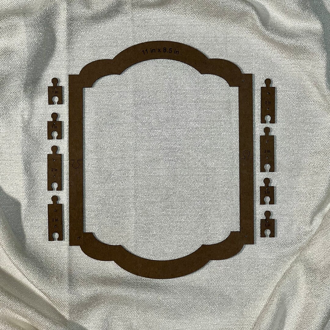 Puzzle Double Arch Stained Glass Layout Frame, Window Stained Glass Jig ...