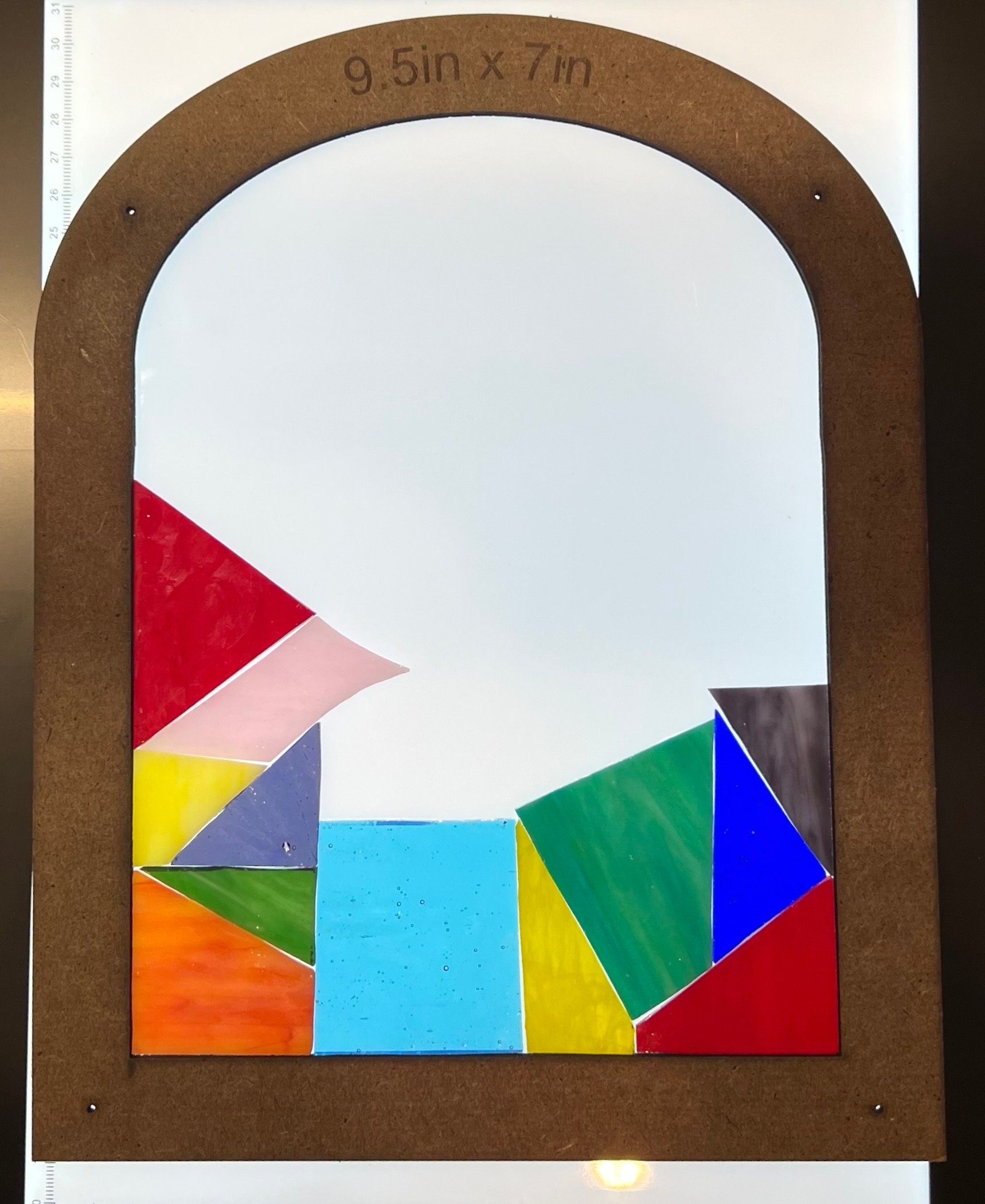 Arched Stained Glass Layout Frame, Stained Glass Jig, Stained Glass ...