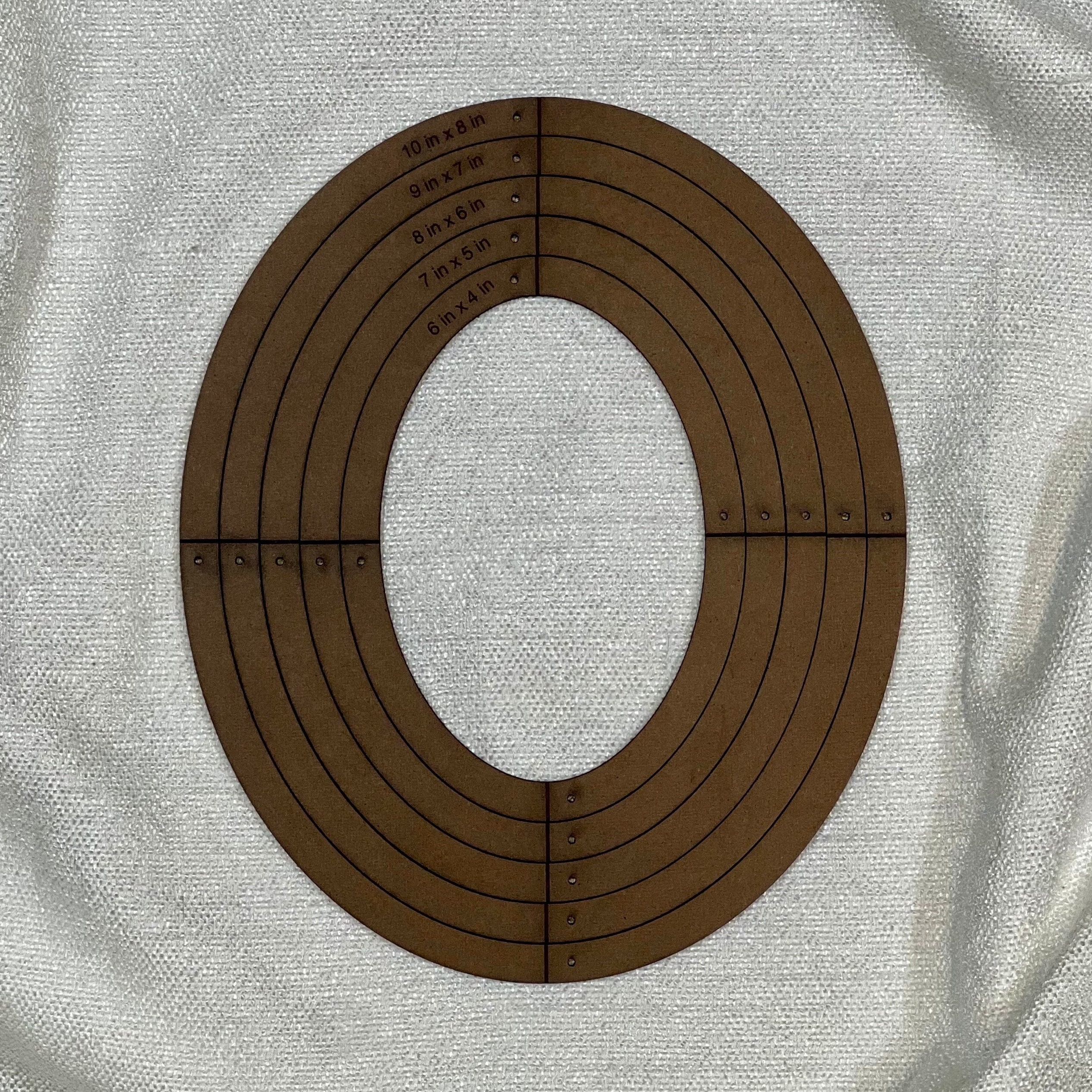 Oval Stained Glass Layout Frame, Stained Glass Jig, Stained Glass Form ...