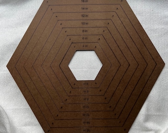 Hexagon Stained Glass Layout Frames - Etsy