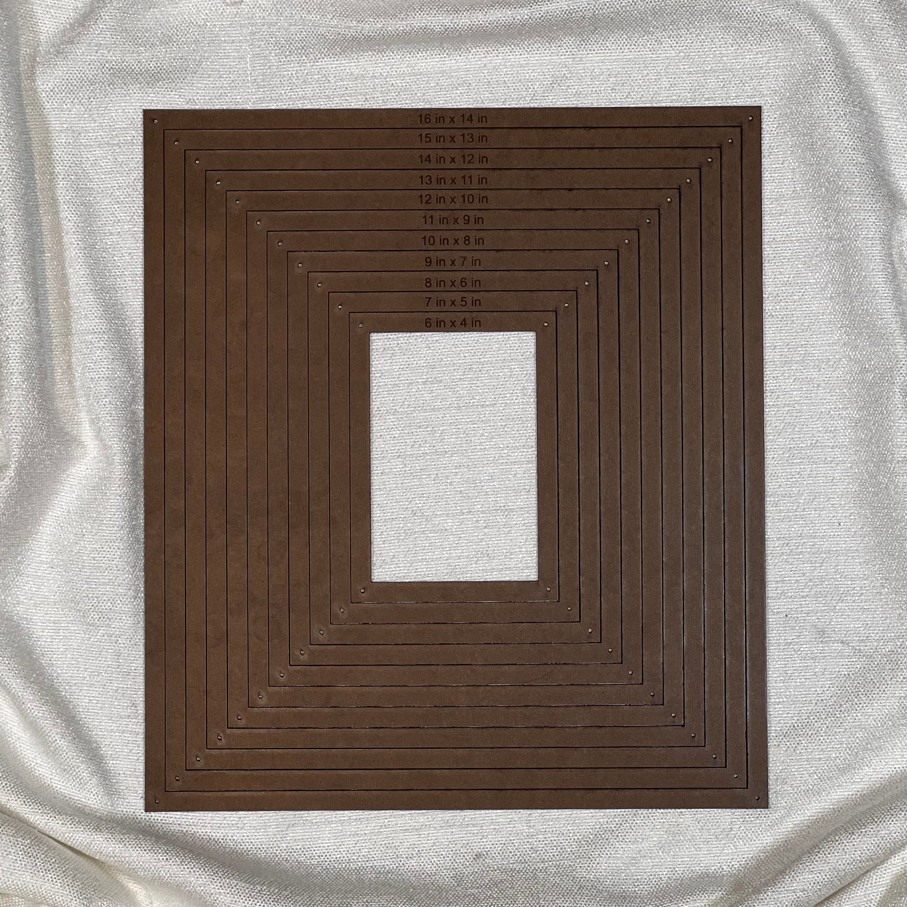 Rectangle Stained Glass Layout Frame, Stained Glass Jig, Stained Glass ...