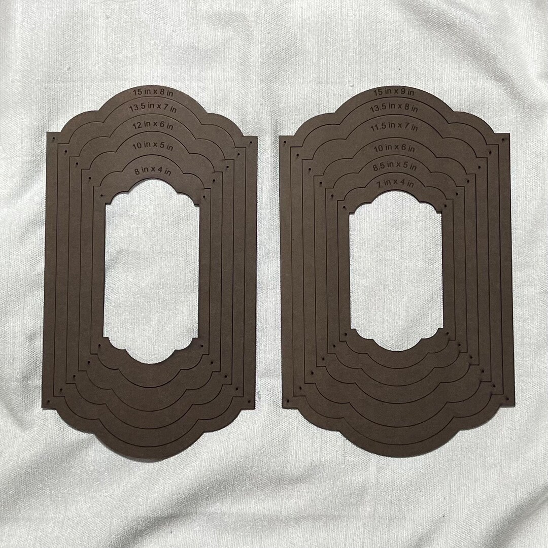 Double Arch Stained Glass Layout Frame, Window Stained Glass Jig ...