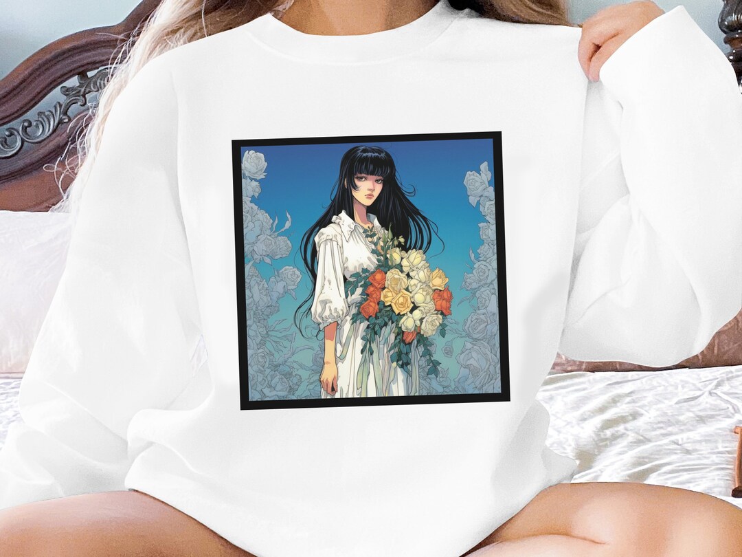 Suzume the Anime Girl, Anime Sweatshirt, Anime Gift, Graphic Sweatshirt ...