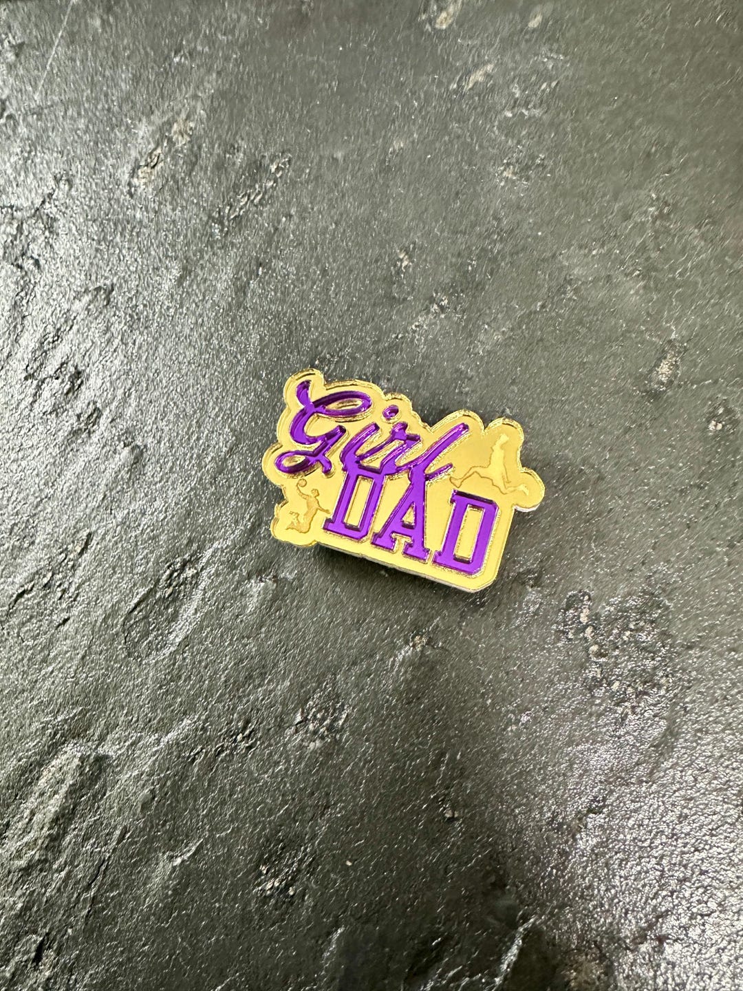 GIRL DAD Pin - Etsy