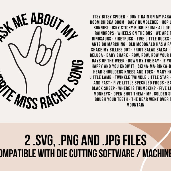 Miss Rachel Svg - Etsy Israel