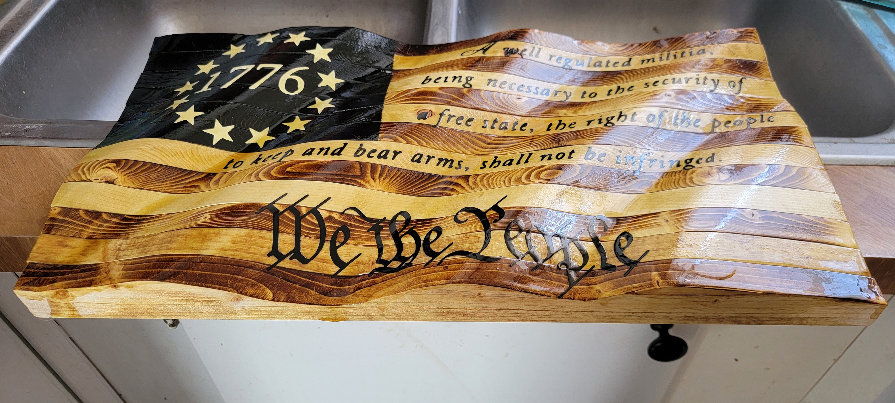 Hand Made Waving American Flags - Etsy