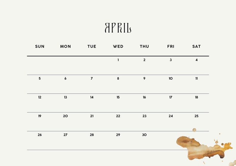 2026 Calendar - Coffee Lover's Monthly Wall Calendar, Printable ISO (A3 ...
