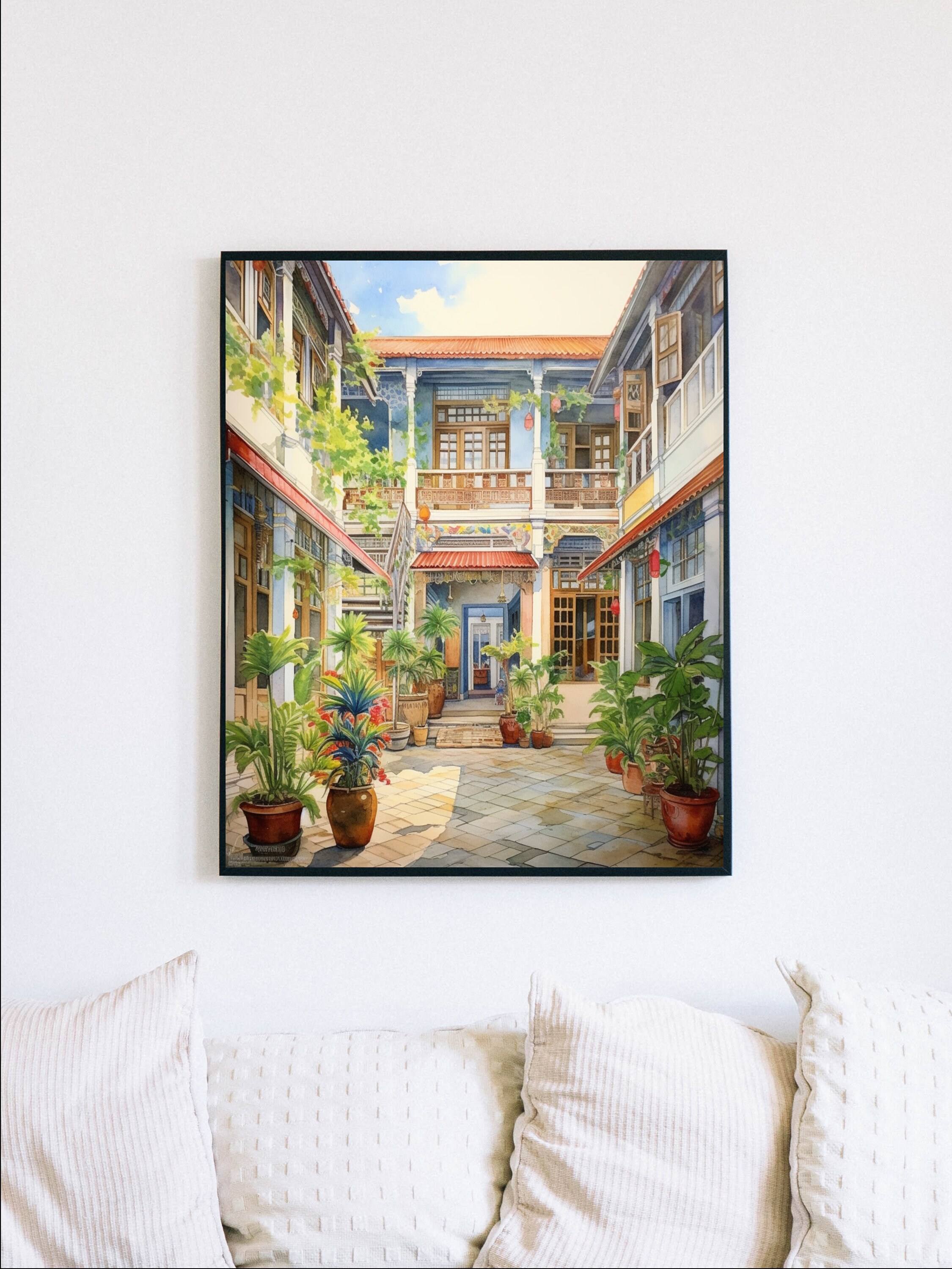 Whispering Gardens: A Peranakan Delight - Printable Wall Art - Etsy