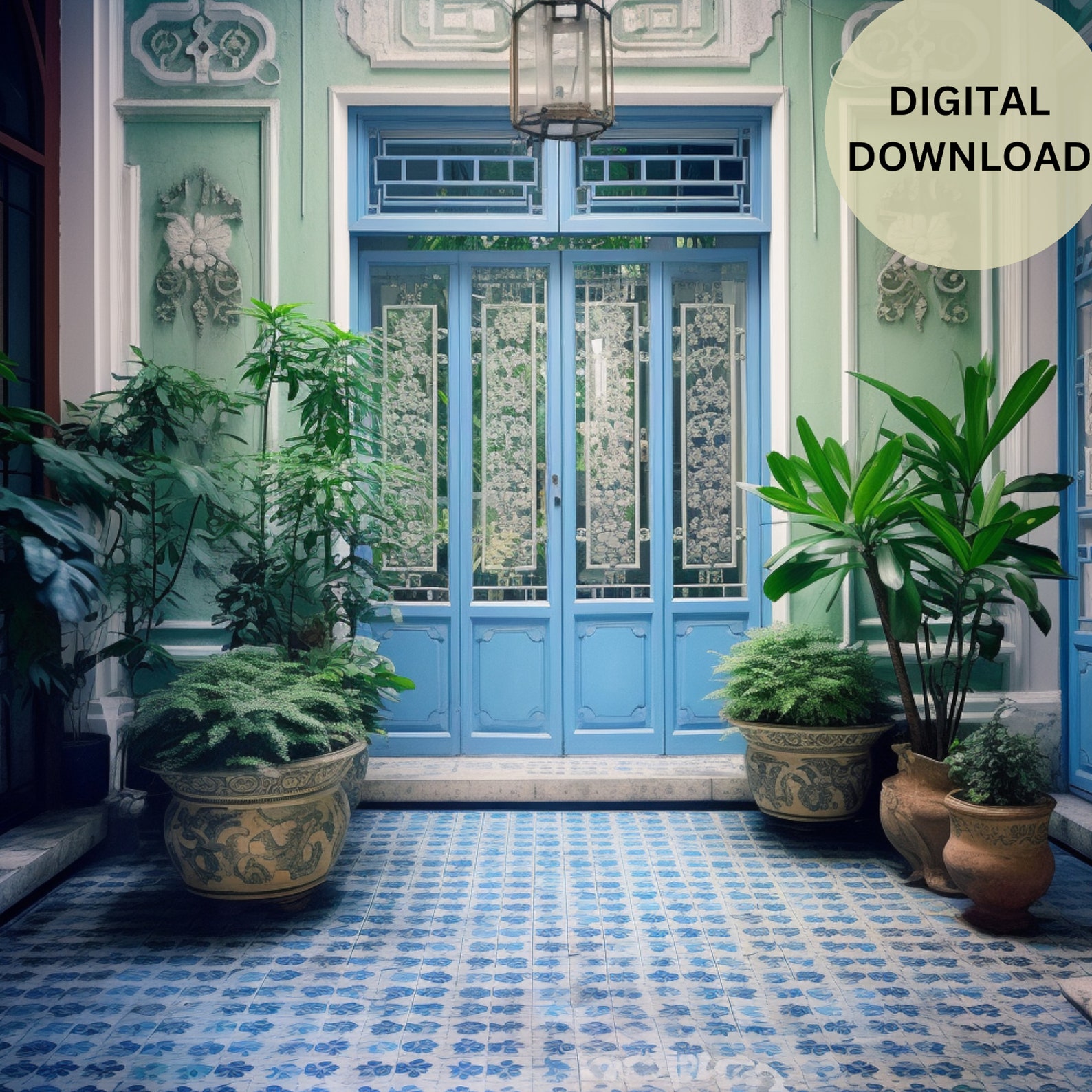Enchanted Peranakan Hideaway - Printable Wall Art - Etsy