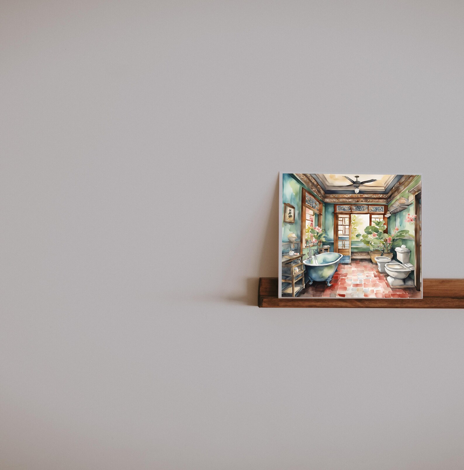 Charming Peranakan Washroom – Peranakan Toilet Decor - 4 Printable Wall ...