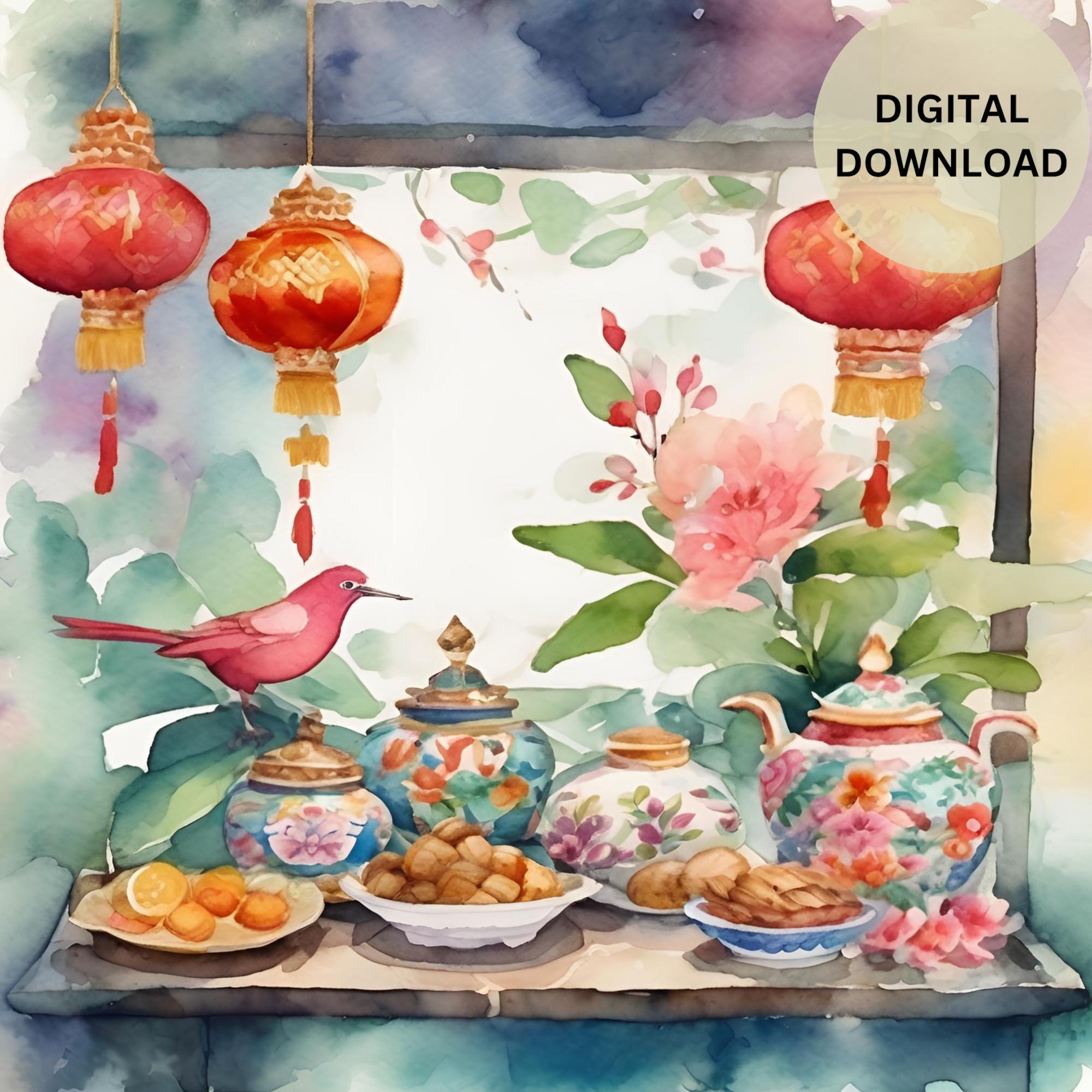 Heritage Table: A Peranakan Celebration - 3 Printable Wall Art - Etsy