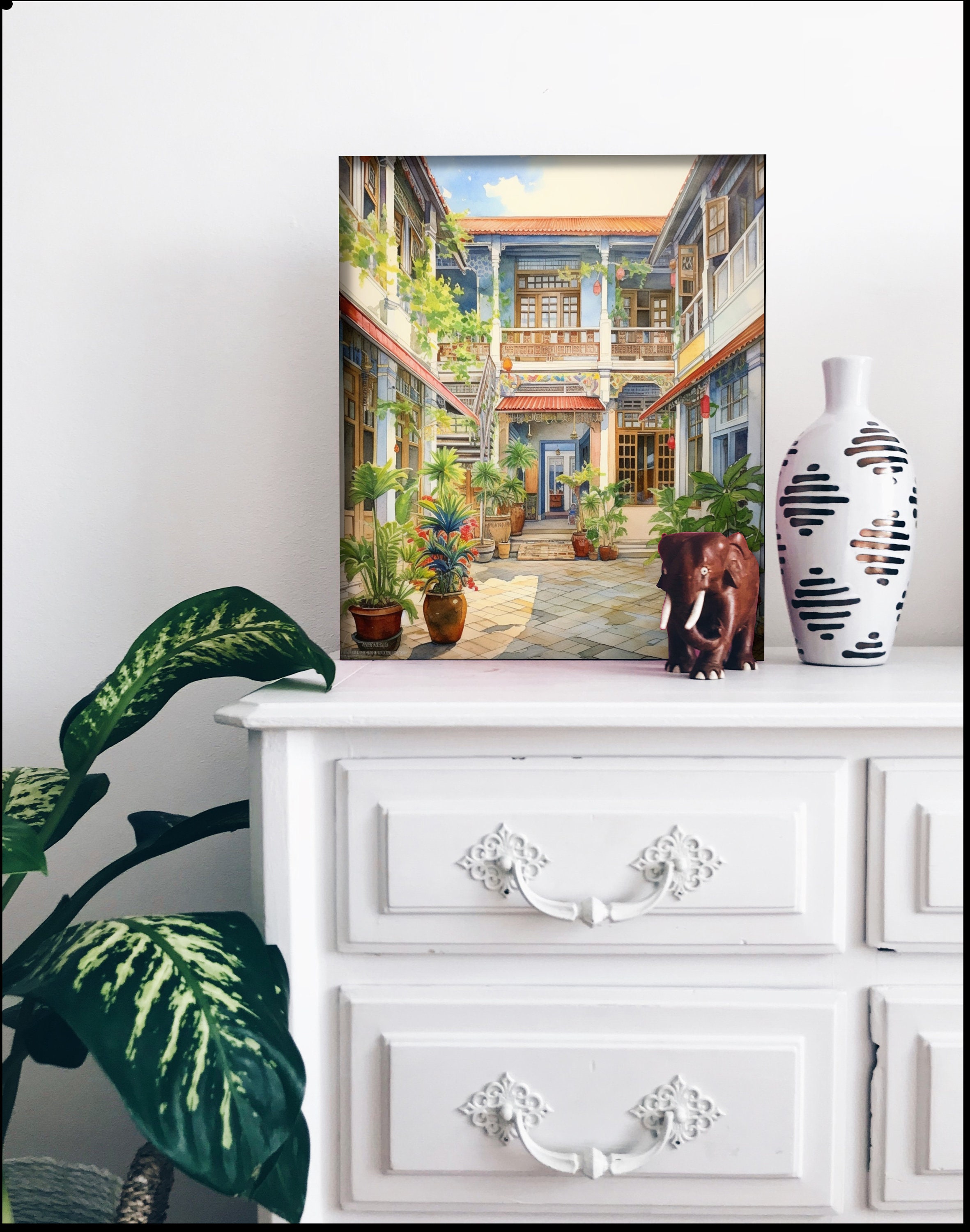 Whispering Gardens: A Peranakan Delight - Printable Wall Art - Etsy