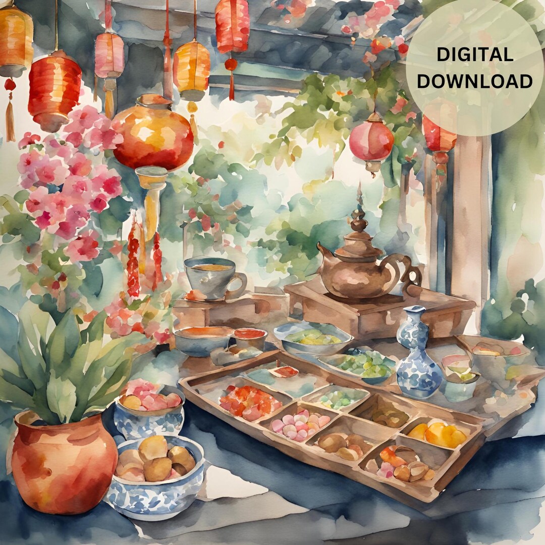 Flavors of Tradition: A Peranakan Festival - 3 Printable Wall Art - Etsy