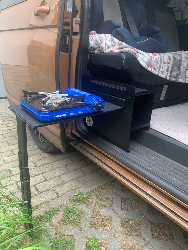 Full Setup Shoe Box, Leg Support, Small Table for VW California Beach ...
