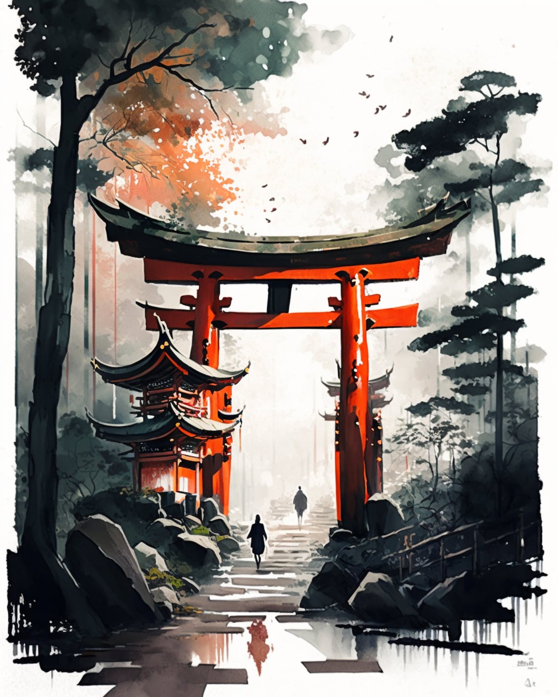 3 Piece Japanese Wall Art Japanese Style Wall Art Osaka - Etsy