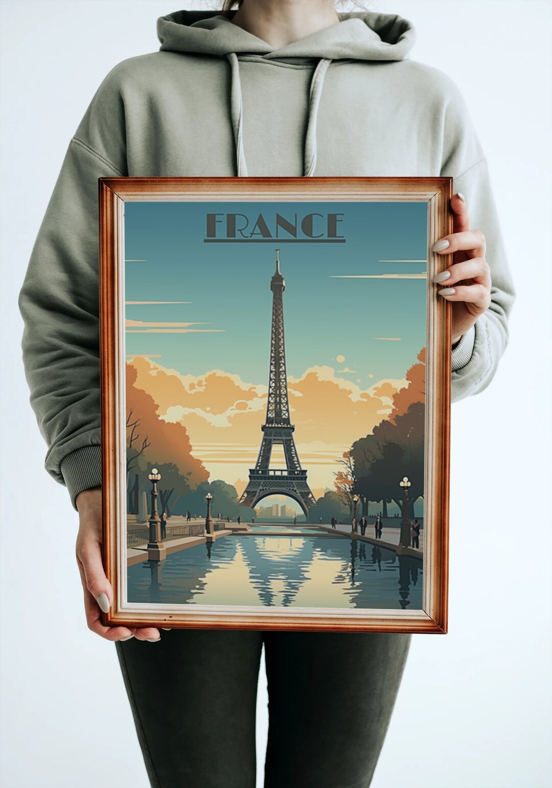 PRINTABLE France Art, National Mall, Travel Poster, DIGITAL DOWNLOAD ...