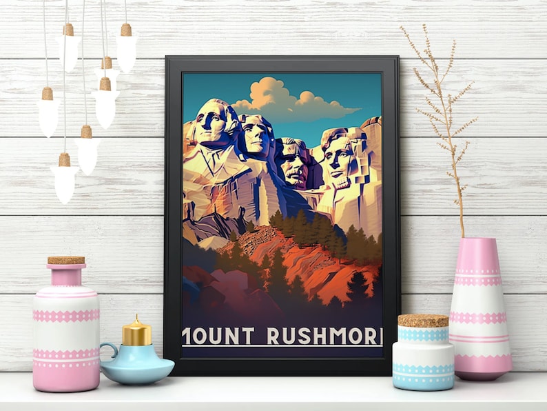 PRINTABLE Mount Rushmore, Travel, Travel Poster, DIGITAL DOWNLOAD ...