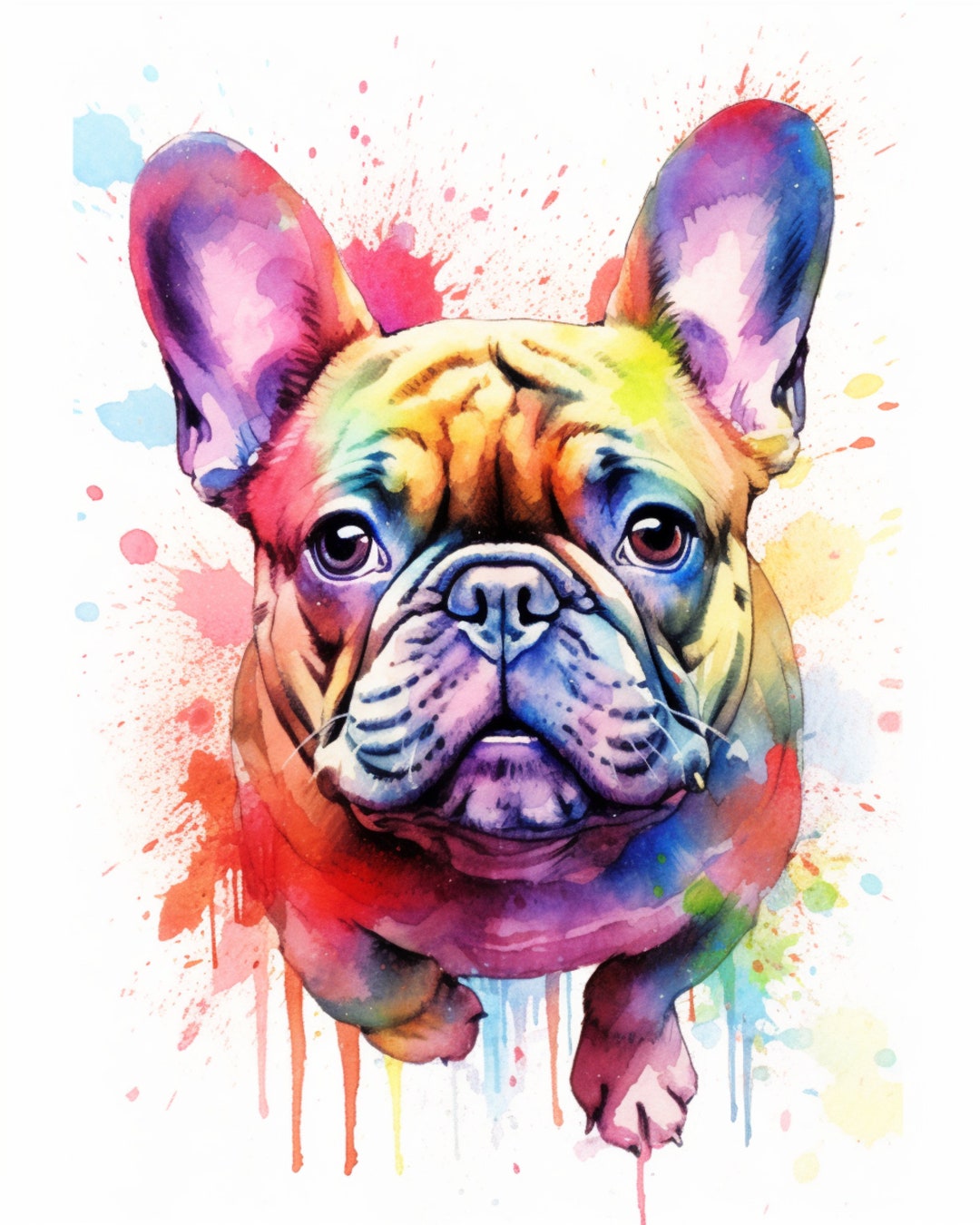 French Bulldog Wall Art, Cute Gifts for Dog Lovers, Dog Wall Decor ...