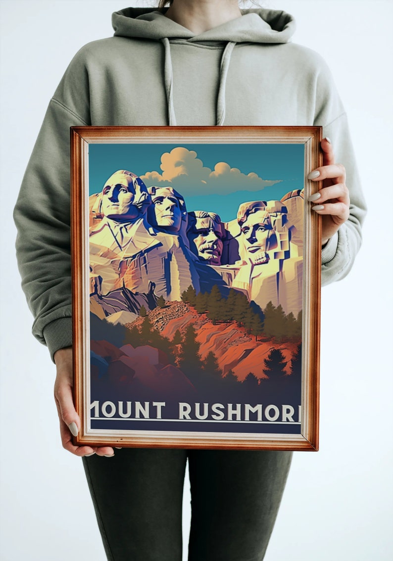 PRINTABLE Mount Rushmore, Travel, Travel Poster, DIGITAL DOWNLOAD ...