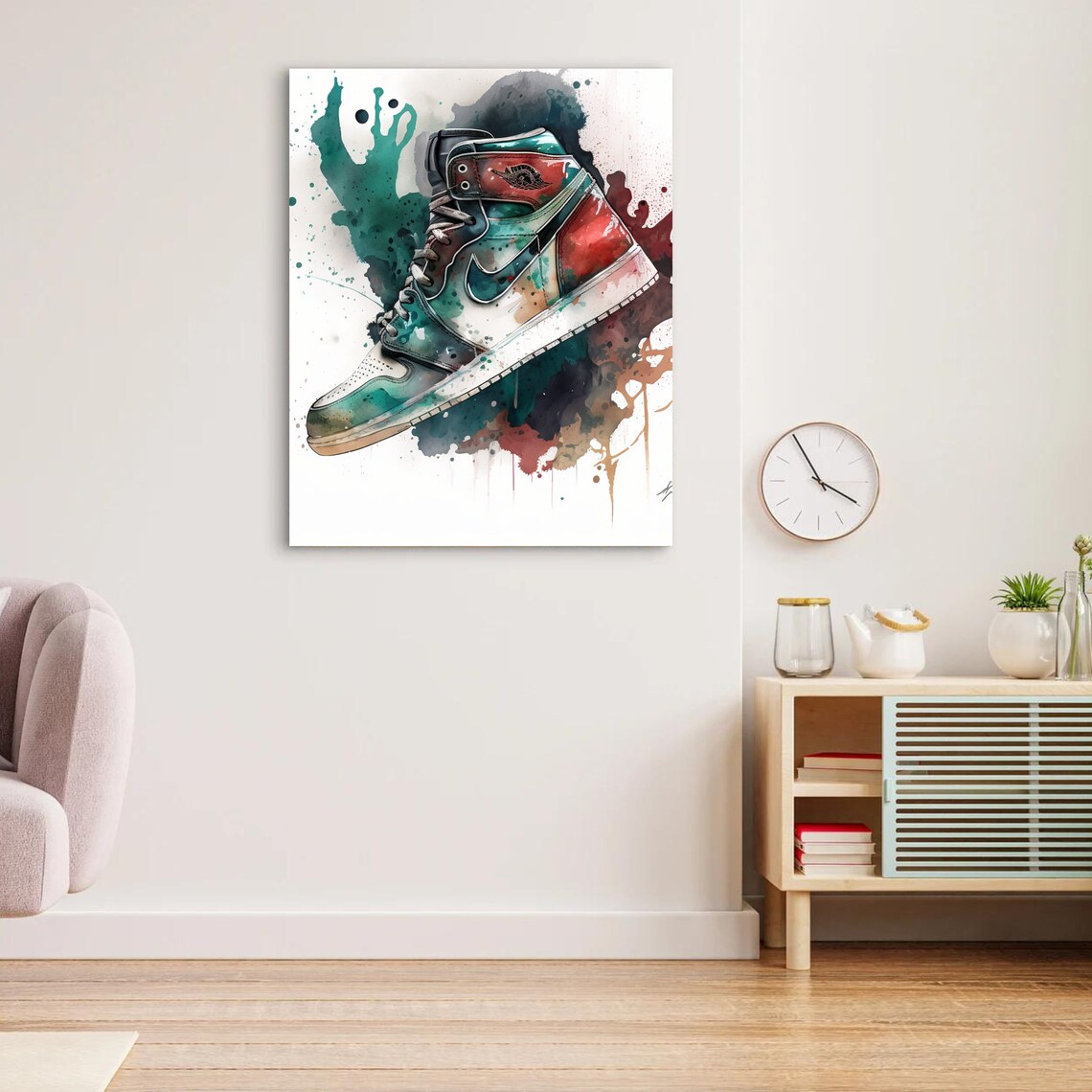AIR JORDAN ART, Jordan Shoe Hype Sneaker, Canvas Print Air Jordan ...
