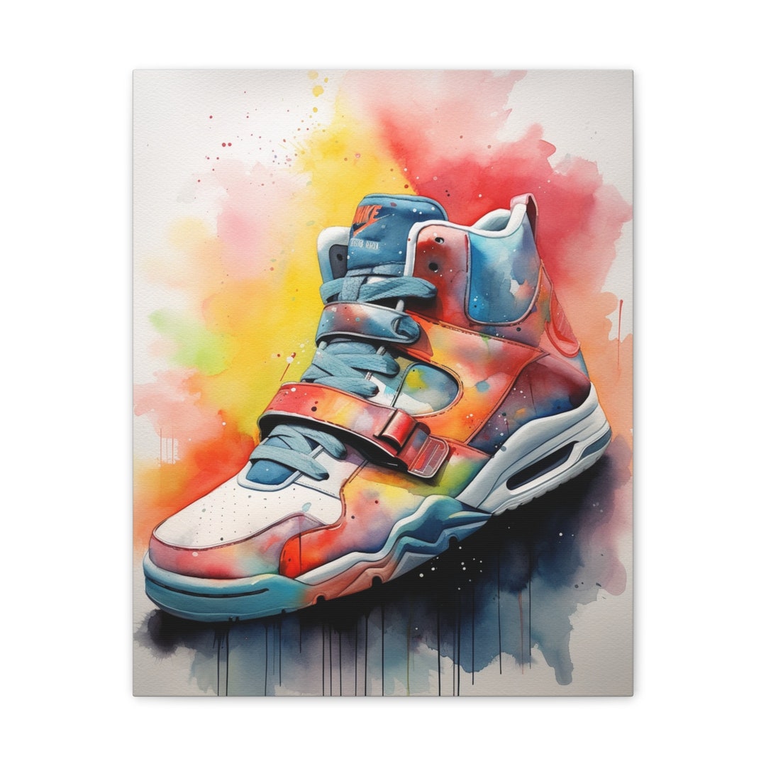 AIR JORDAN ART, Jordan Shoe Hype Sneaker, Canvas Print Air Jordan ...