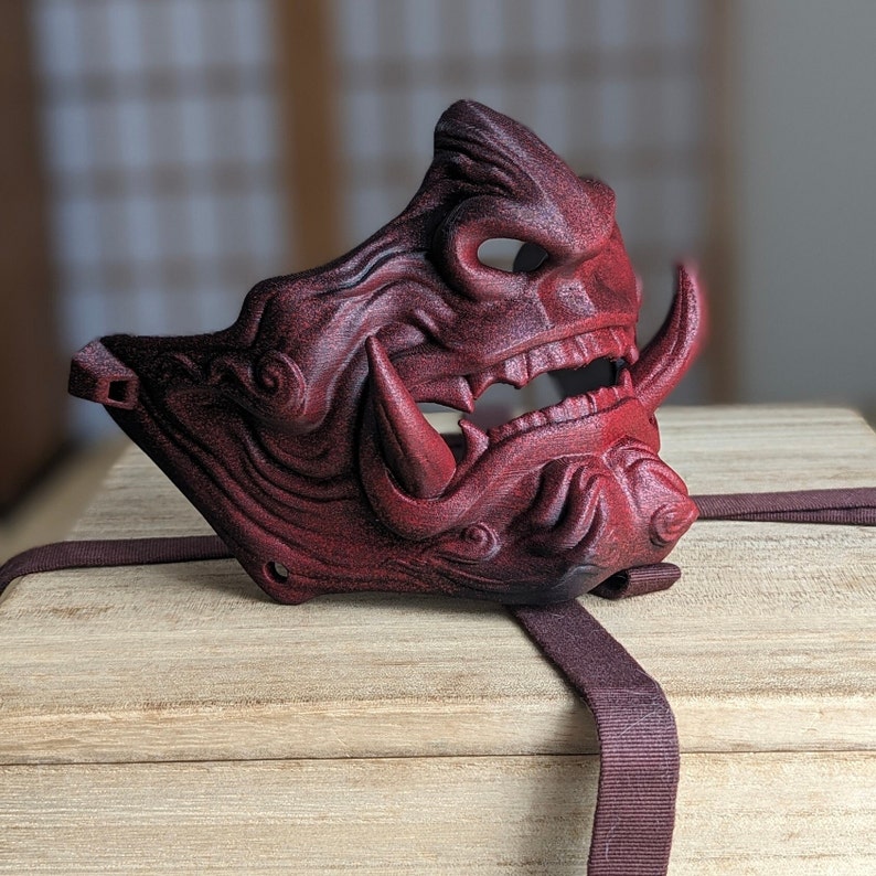 Mempo Oni Mask - Etsy