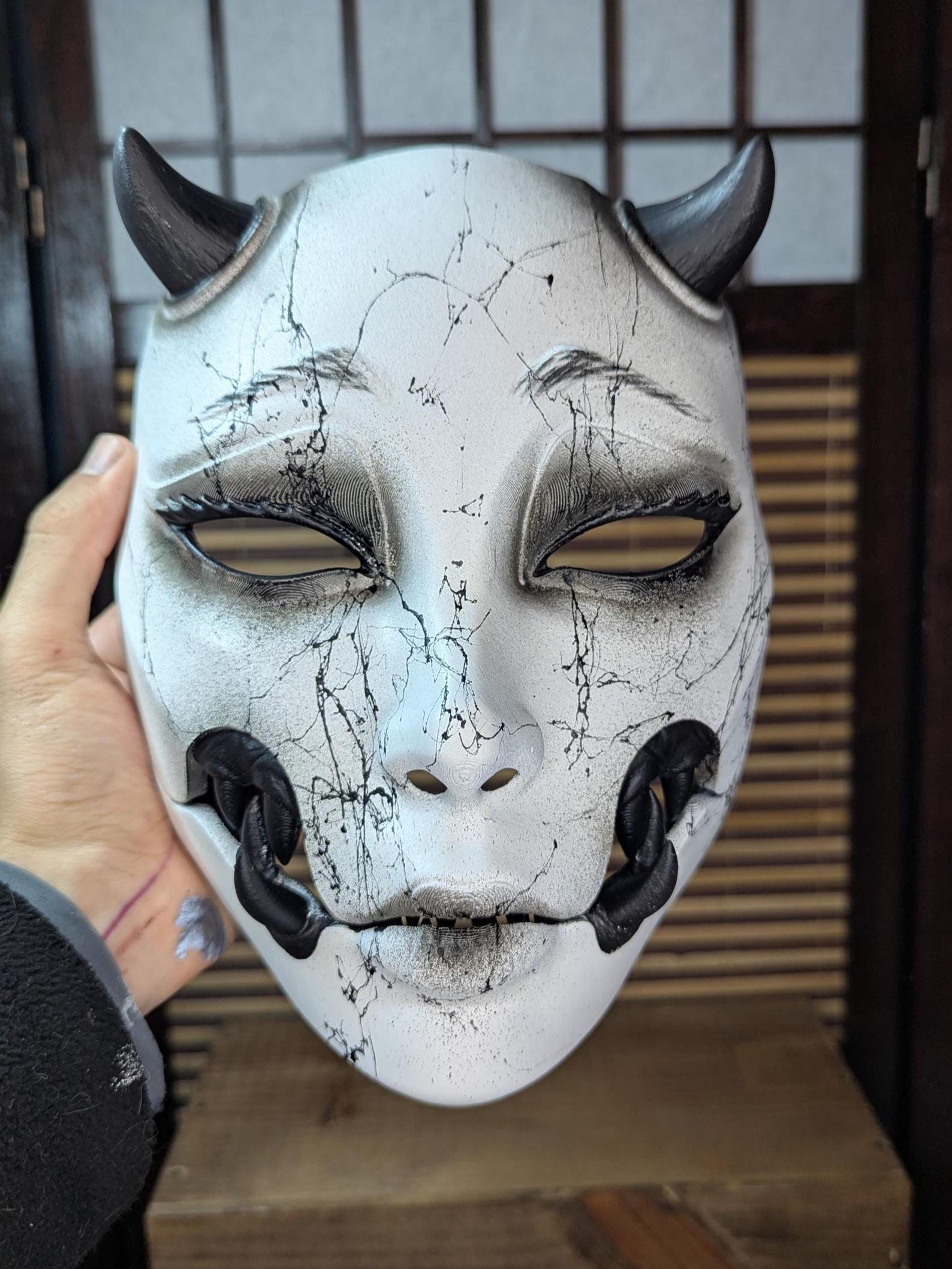 Kuchisake Onna Articulated Mask – Handcrafted Japanese Urban Legend ...