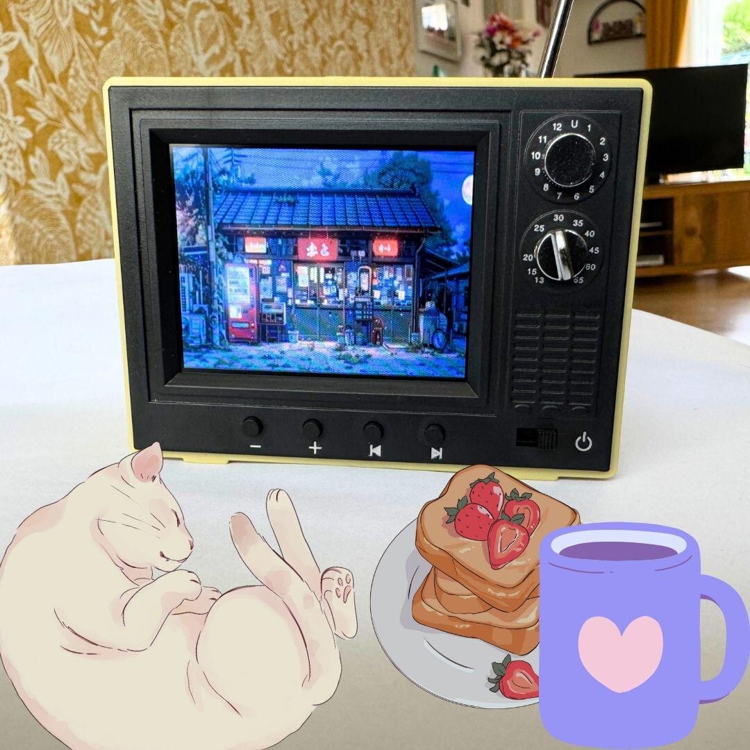 Retro TV Video Player: Lofi Hip Hop & Study Beats Collection - Etsy