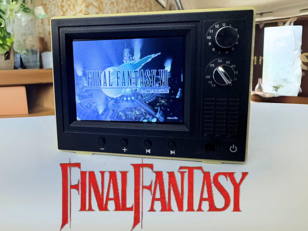 Mini Screen / Retro TV & Video Player - Final Fantasy Collection - Etsy
