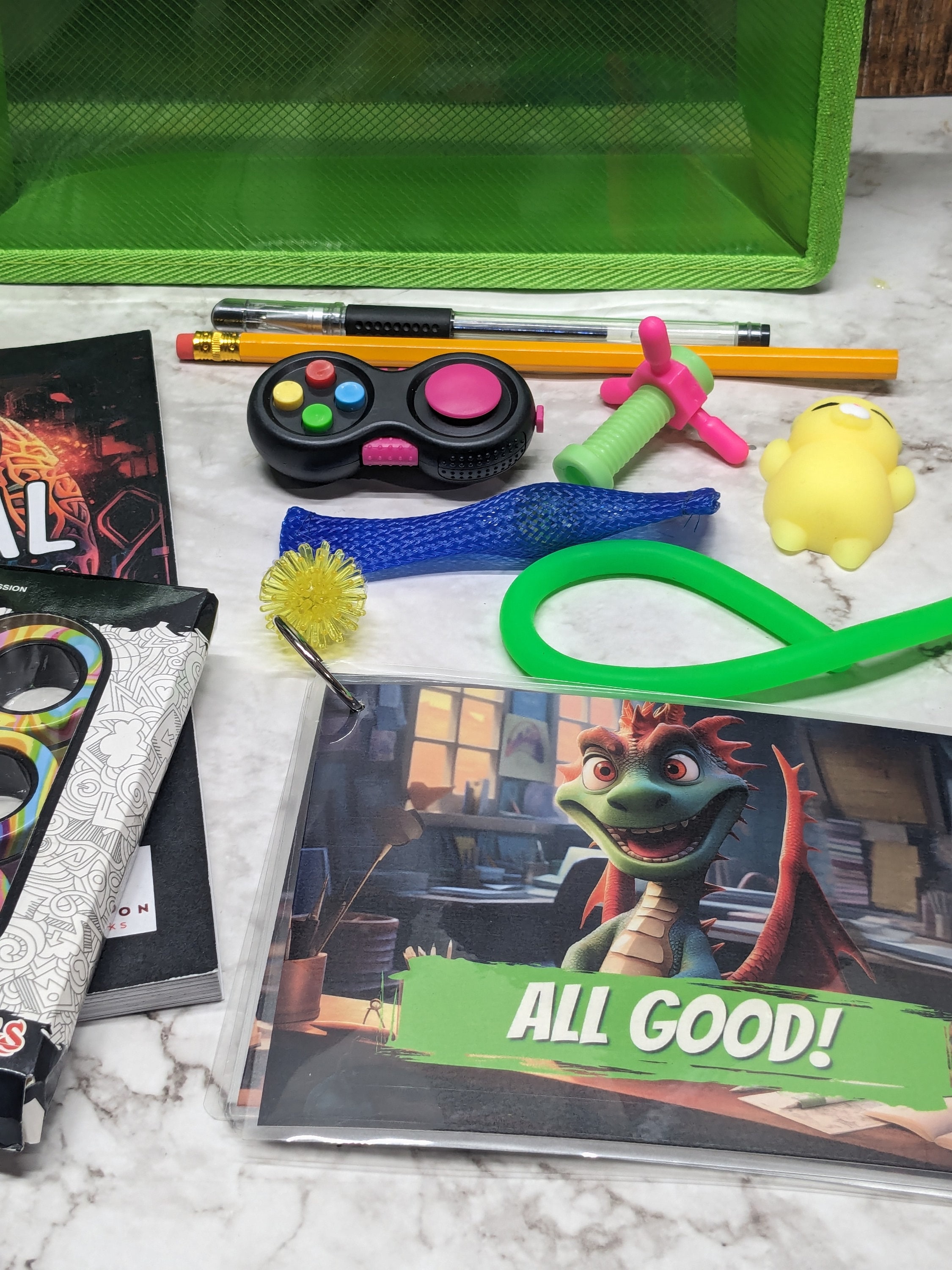 The Neuro Journal Stim Pack Fidget Rings Toys Spinner Creativity ...