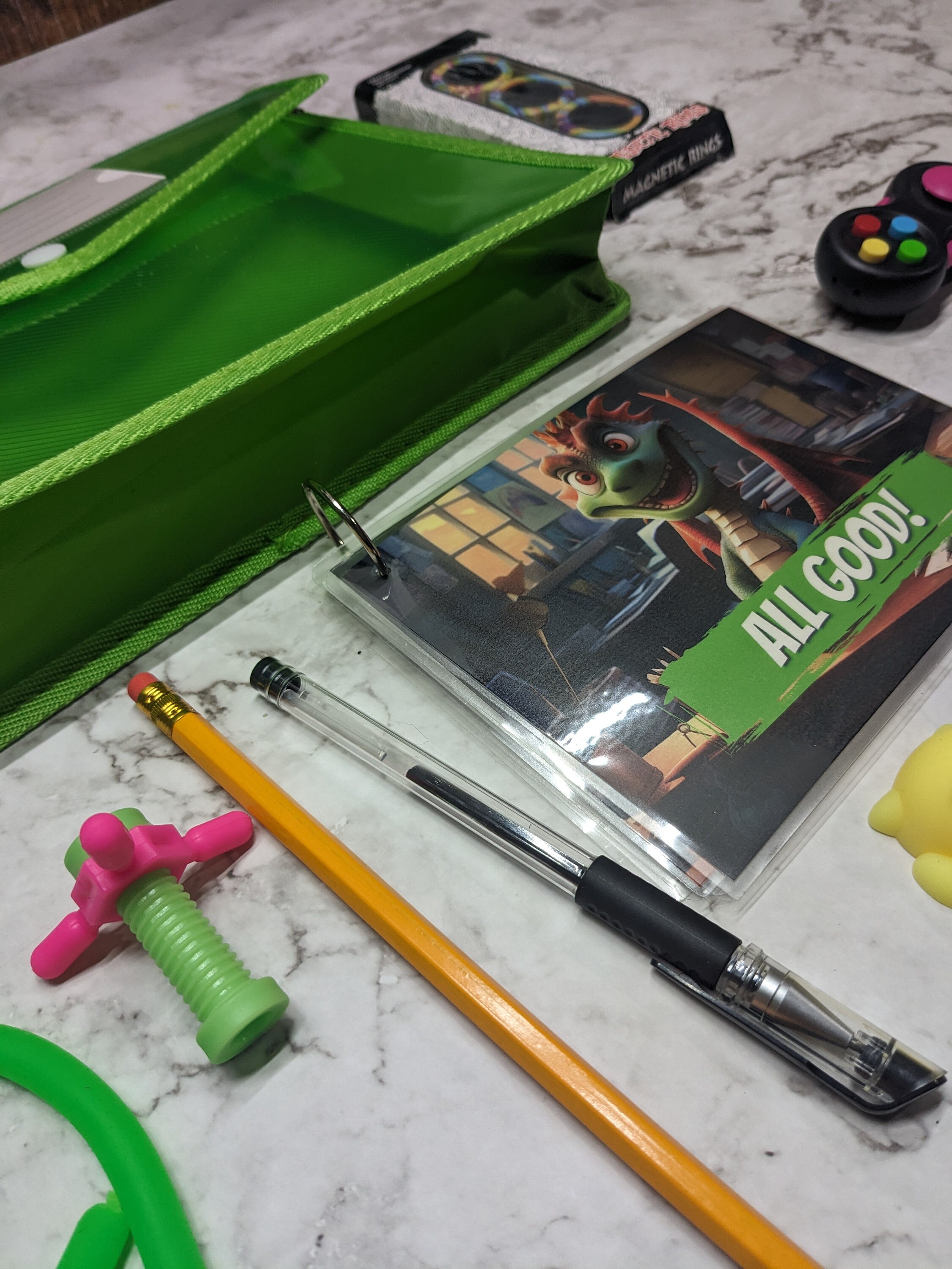 The Neuro Journal Stim Pack Fidget Rings Toys Spinner Creativity ...