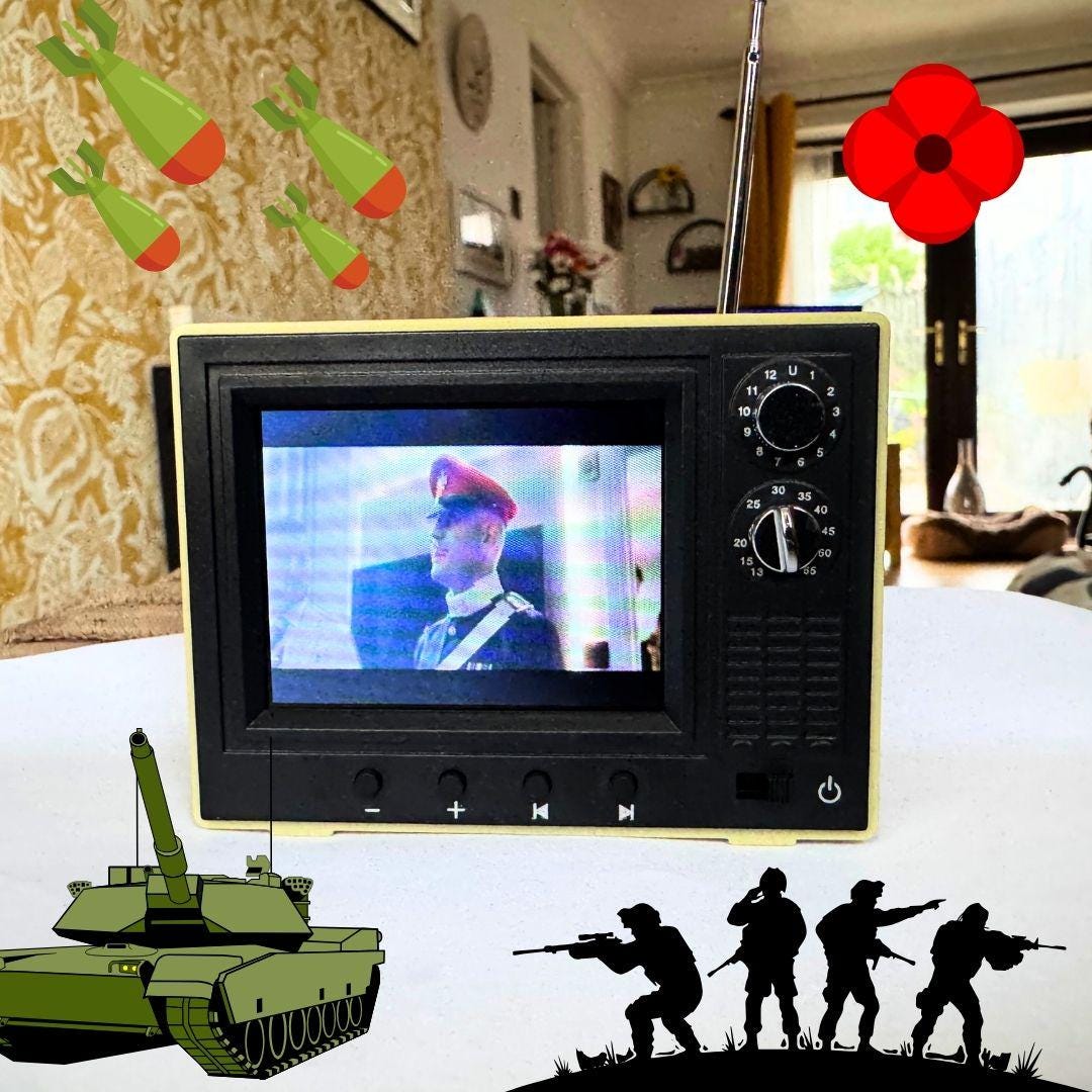 Mini Screen WW2 History Collection / Retro TV & Video Player Gift for ...