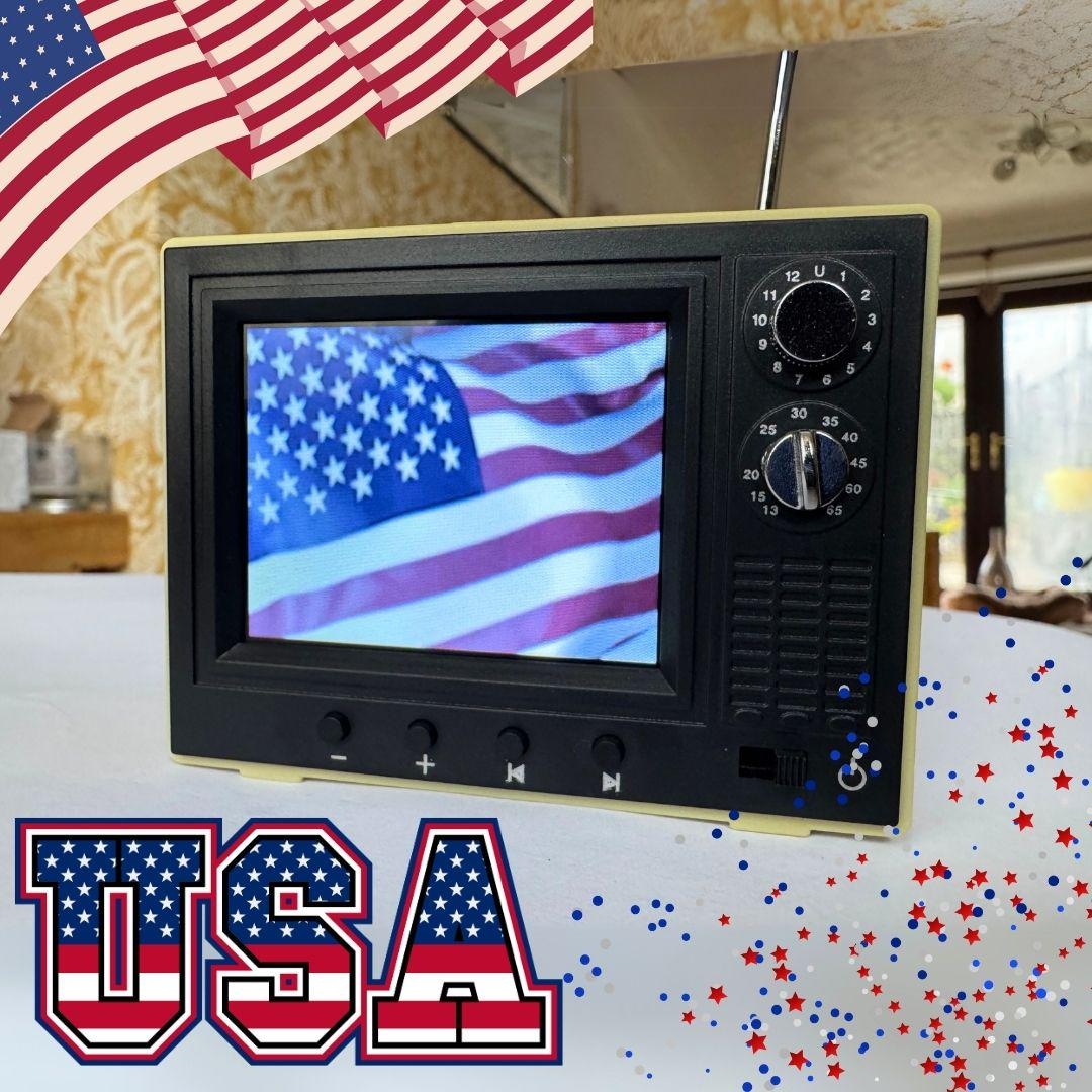 Mini Screen American History Collection / Retro TV & Video Player Gift ...