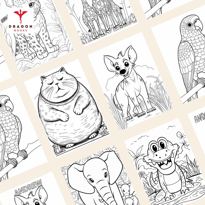 100 Coloring Pages for Kids Collection of 5 Children's Coloring Book ...