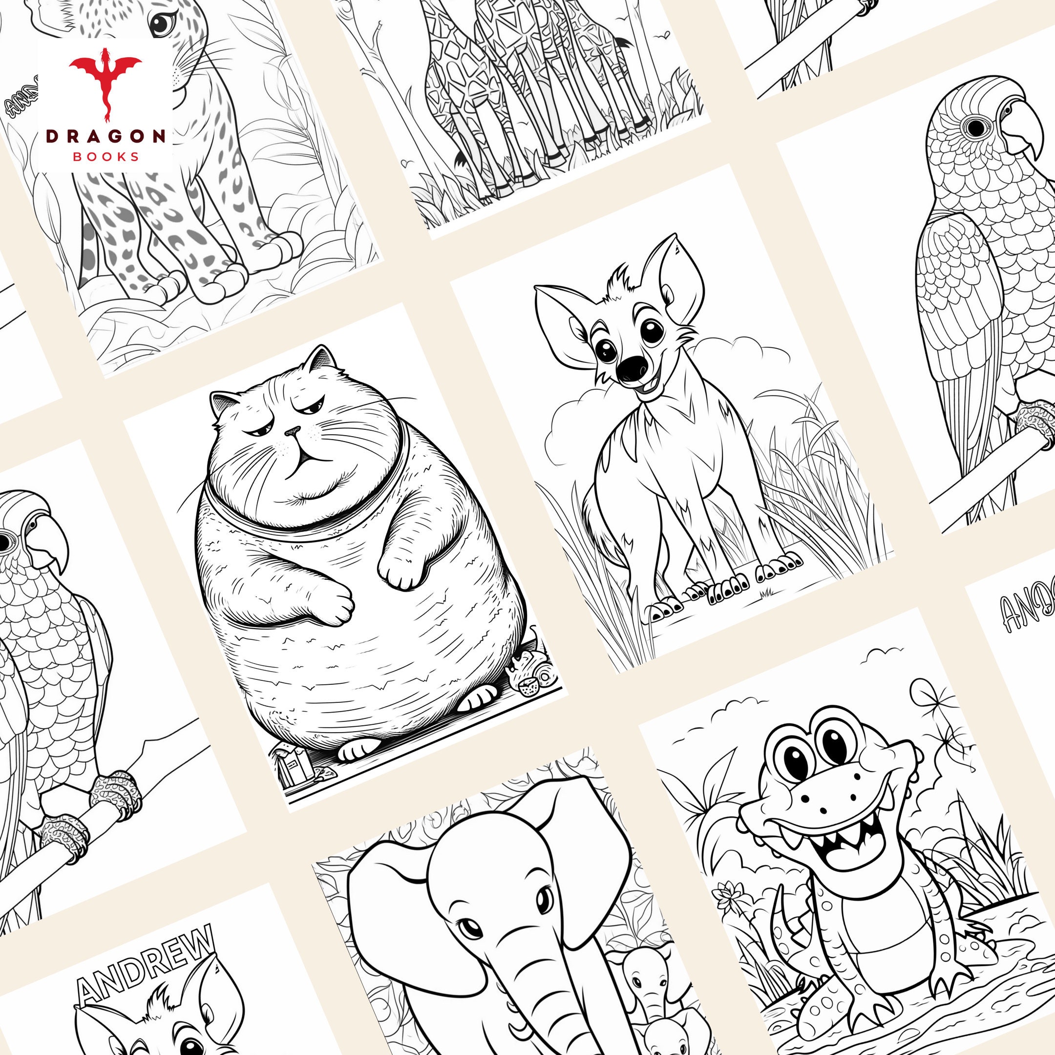 100 Coloring Pages for Kids Collection of 5 Children's Coloring Book ...