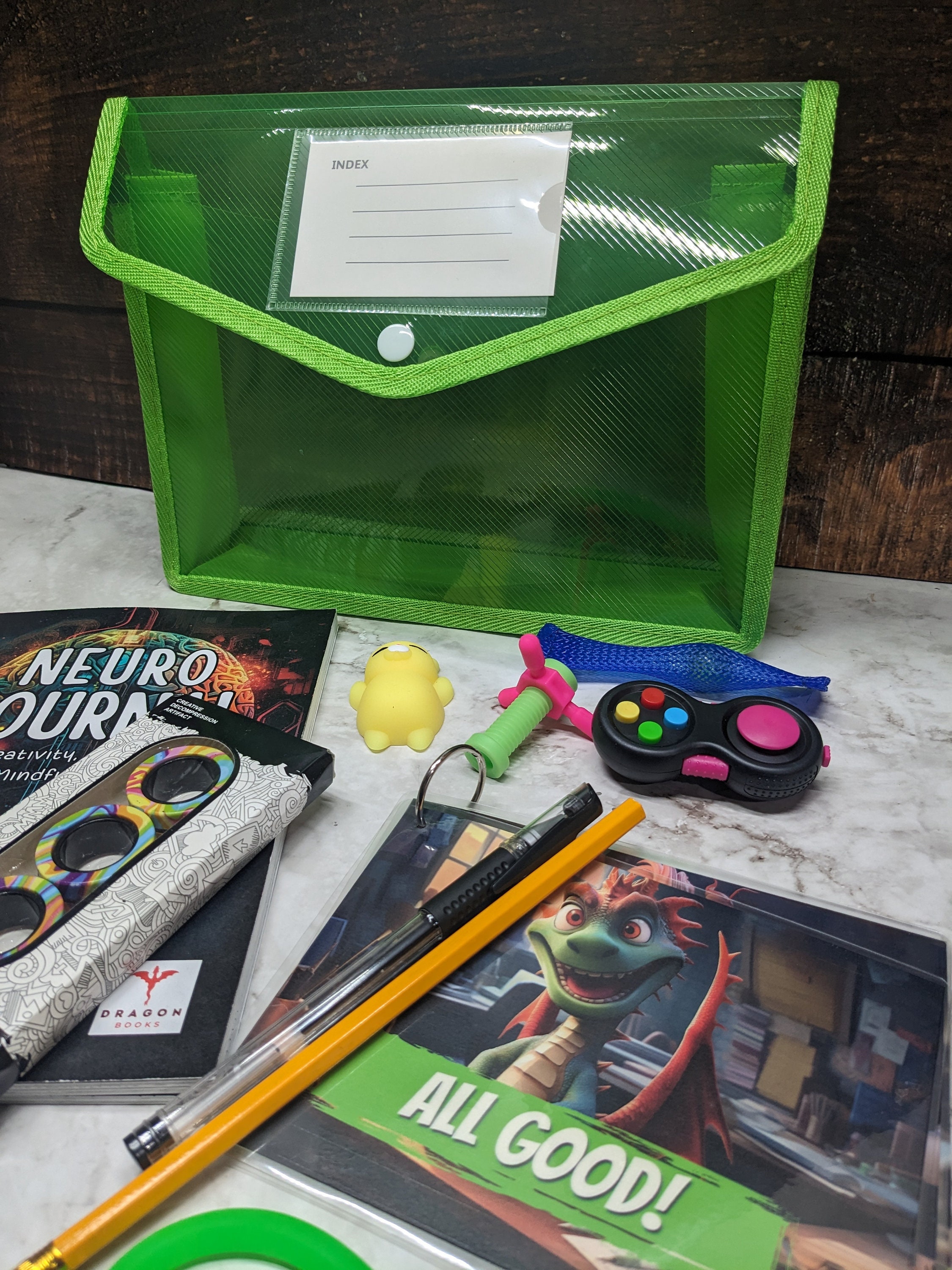 The Neuro Journal Stim Pack Fidget Rings Toys Spinner Creativity ...