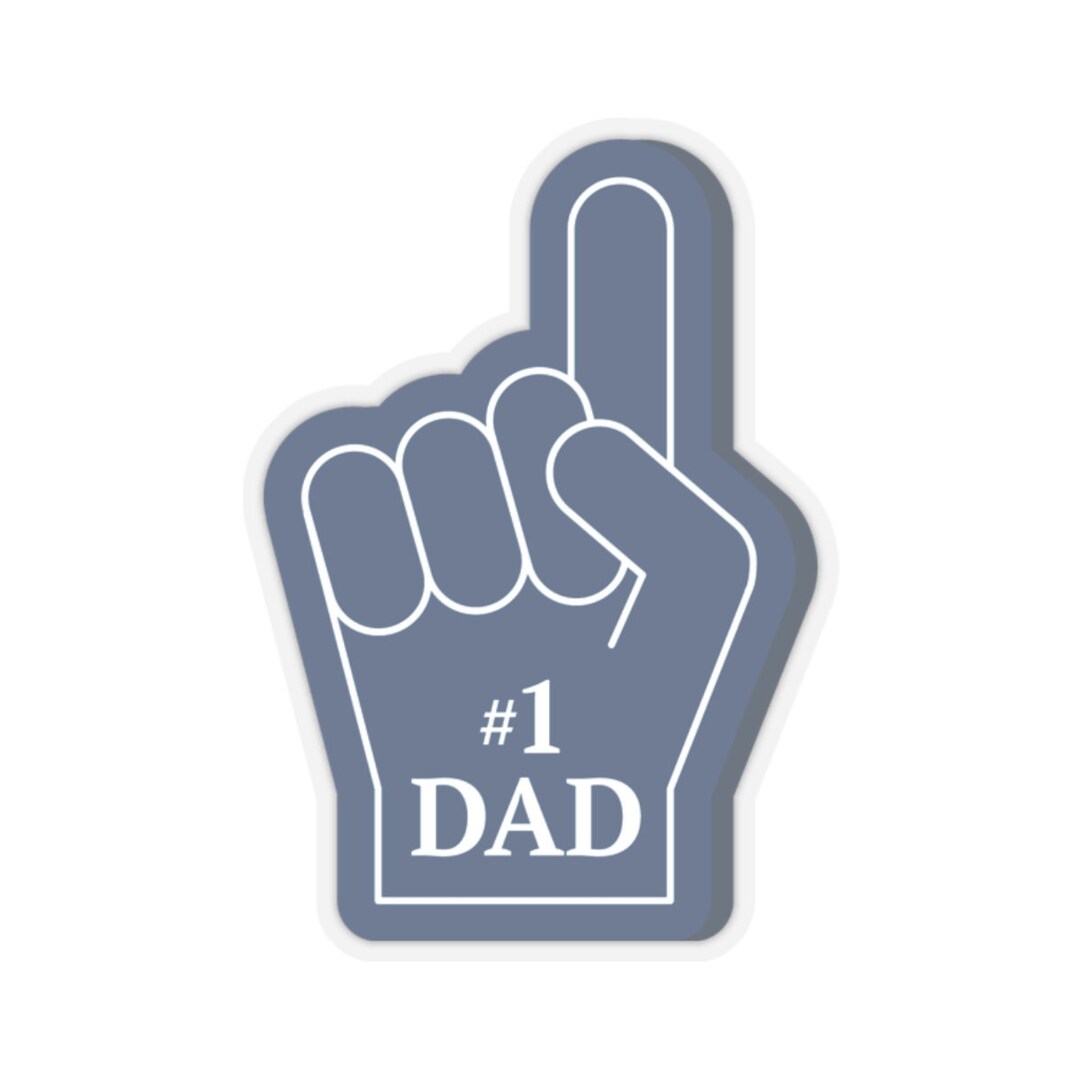 Number 1 Dad Sticker - Etsy