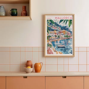 Mallorca Watercolor Art Print - Palma City Print - Spain Europe Travel ...