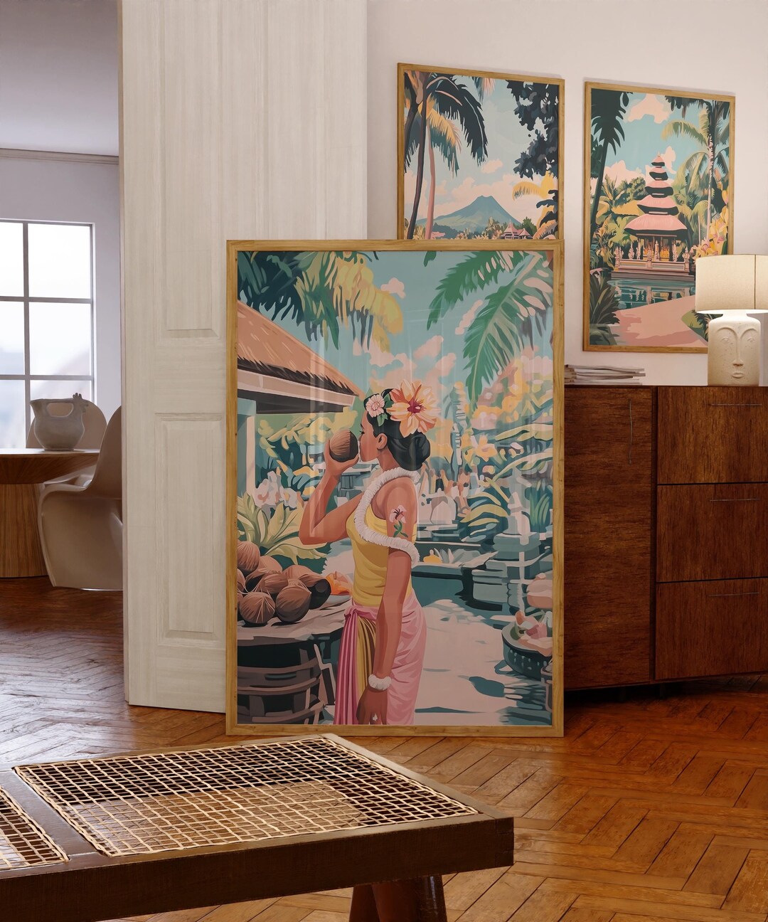 Bali Watercolor Art Print, Indonesia Wall Art, Watercolor Bali Art ...