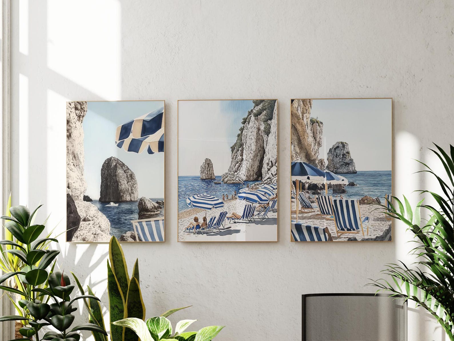 Capri Prints Set of 3 Amalfi Coast Printable Art, La Fontelina ...