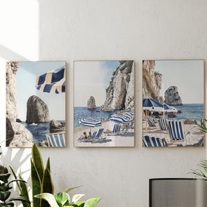 Capri Prints Set of 3 Amalfi Coast Printable Art, La Fontelina ...