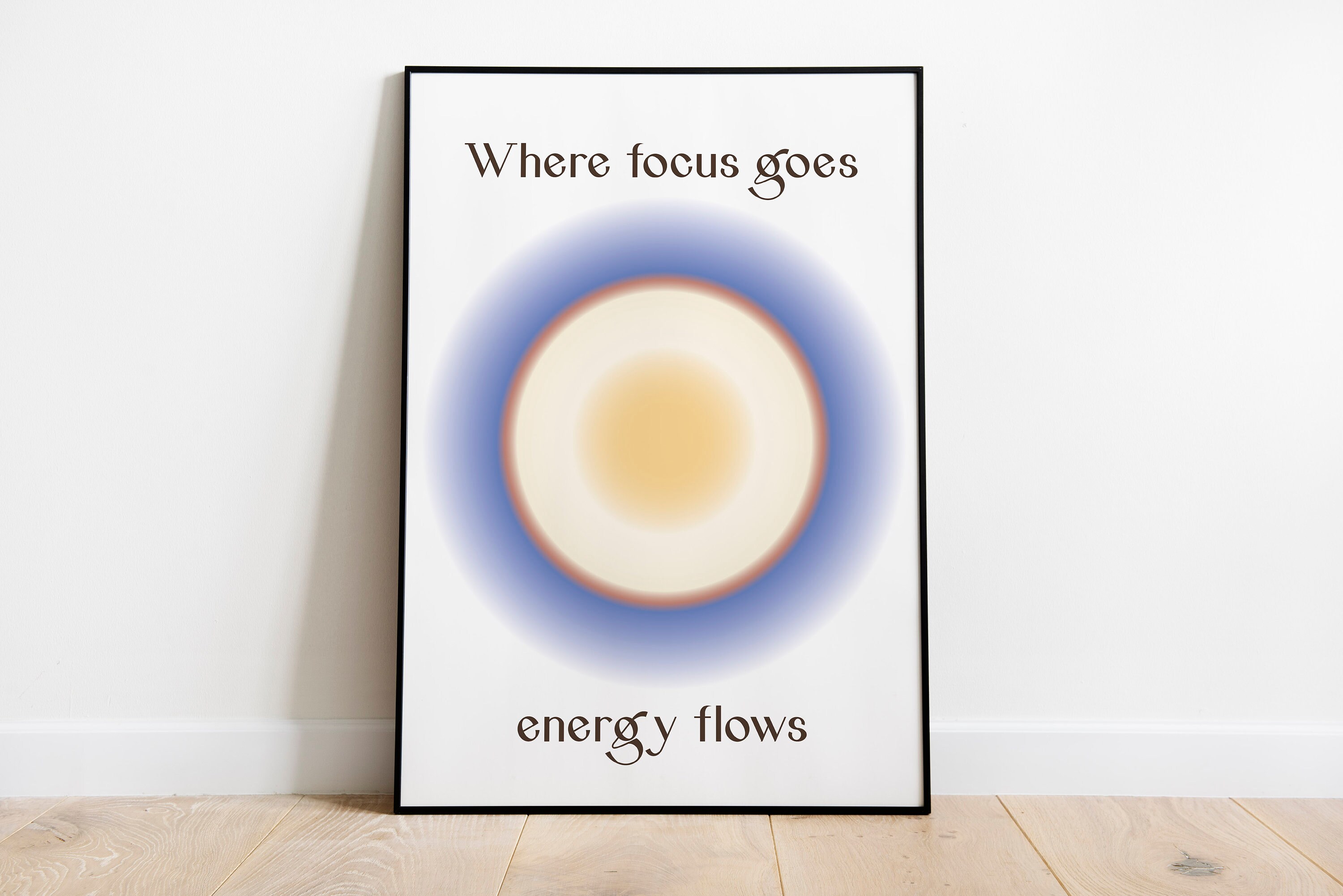 Motivational Aura Wall Art, Printable Gradient Aura Print, Spiritual ...