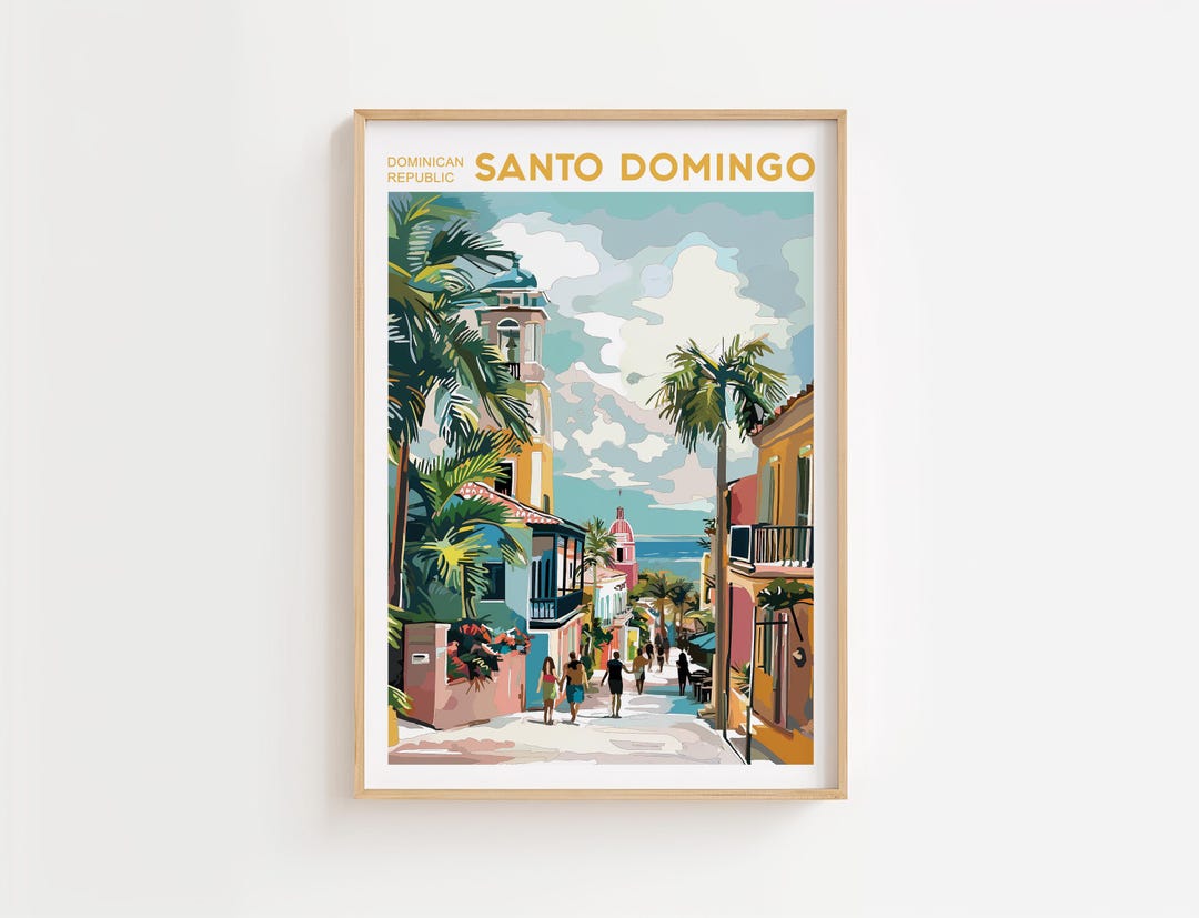 Santo Domingo Poster, Santo Domingo Wall Art, Santo Domingo Print ...