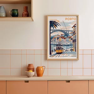 Porto Watercolor Painting, Portugal Wall Art, Porto Poster, Porto ...